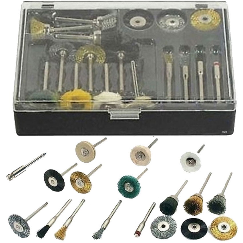 18 Pc Rotary Brush Set Assorted Cleaning Brushes Kit for Rotary Tools 1 ...