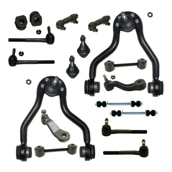 18 Pc Suspension Upper Control Arm with Ball Joints Front Sway Bar ...