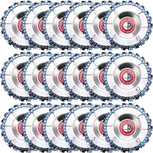 18 Pcs 4 Inch Wood Carving Chain Disc 5/8inch Stump Circular Angle ...