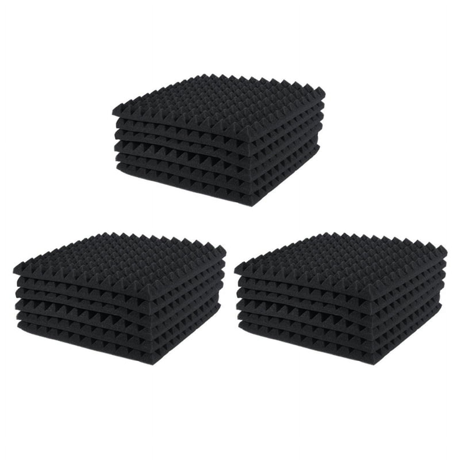 18 Pcs Acoustic Panels Foam Board Studio Sound-Absorbing Firewall Wedge ...