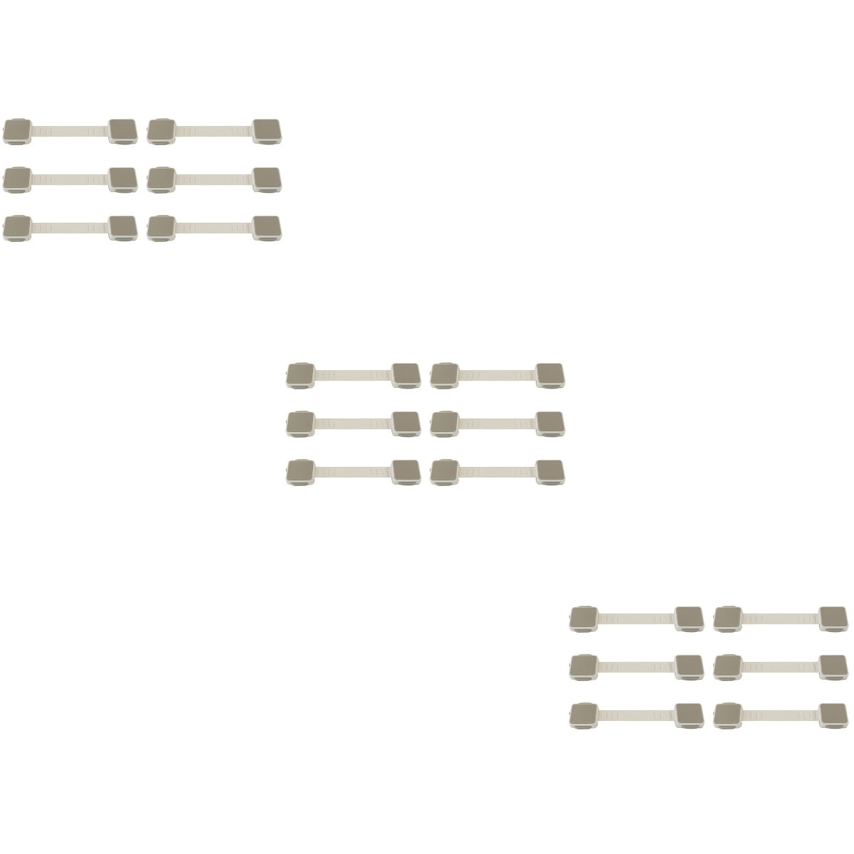 18 Pcs Adhesive Child Proof Safety Locks Adjustable Baby Proofing ...