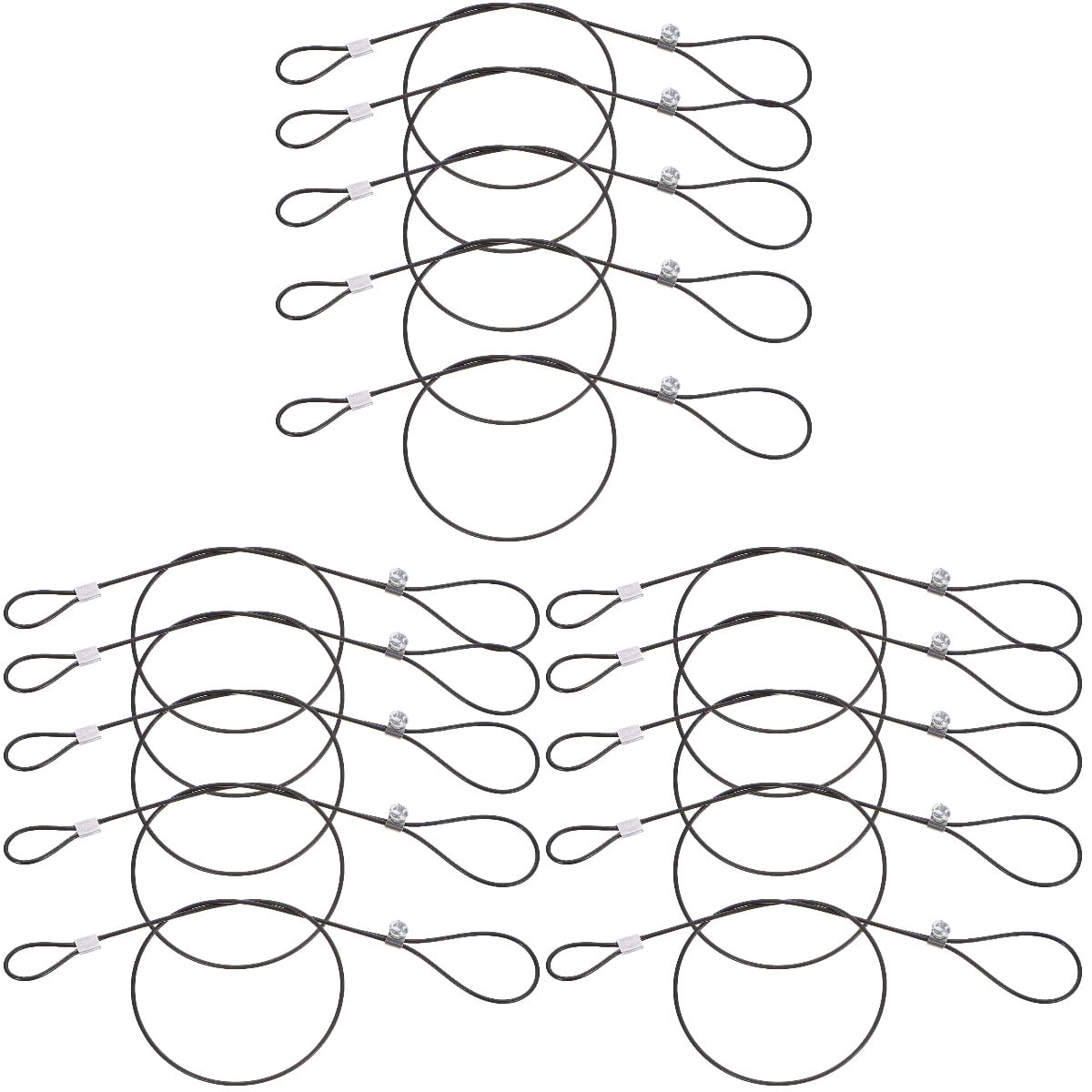 18 Pcs Adjustable Pull Latch Stainless Steel Cable Gate Latches for ...