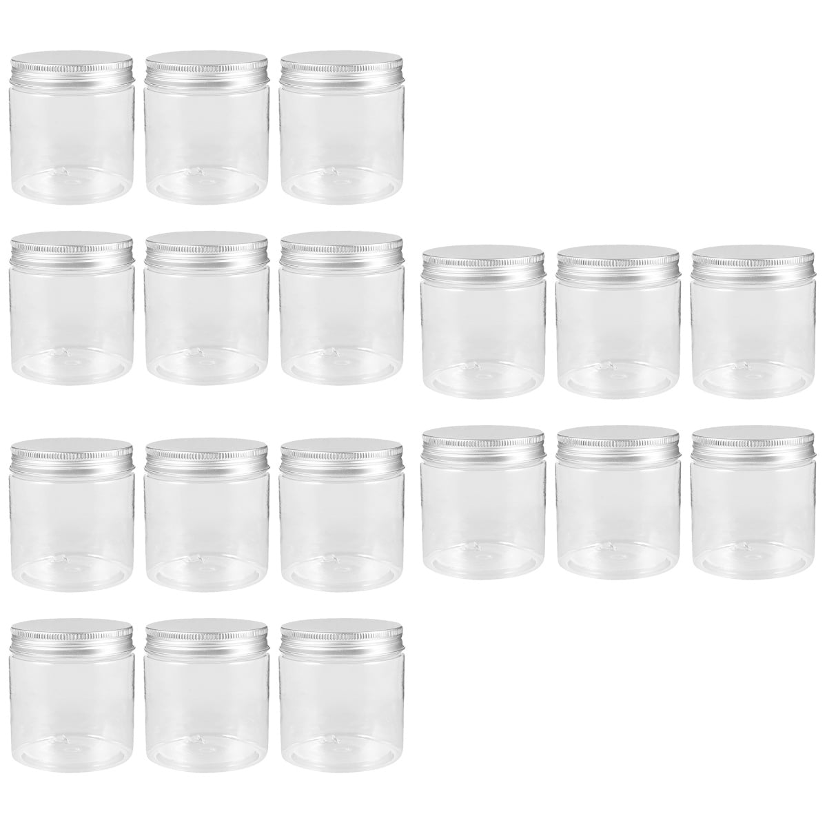 18 Pcs Aluminum Lid Mason Jars Regular Container with Baby Toy Small ...