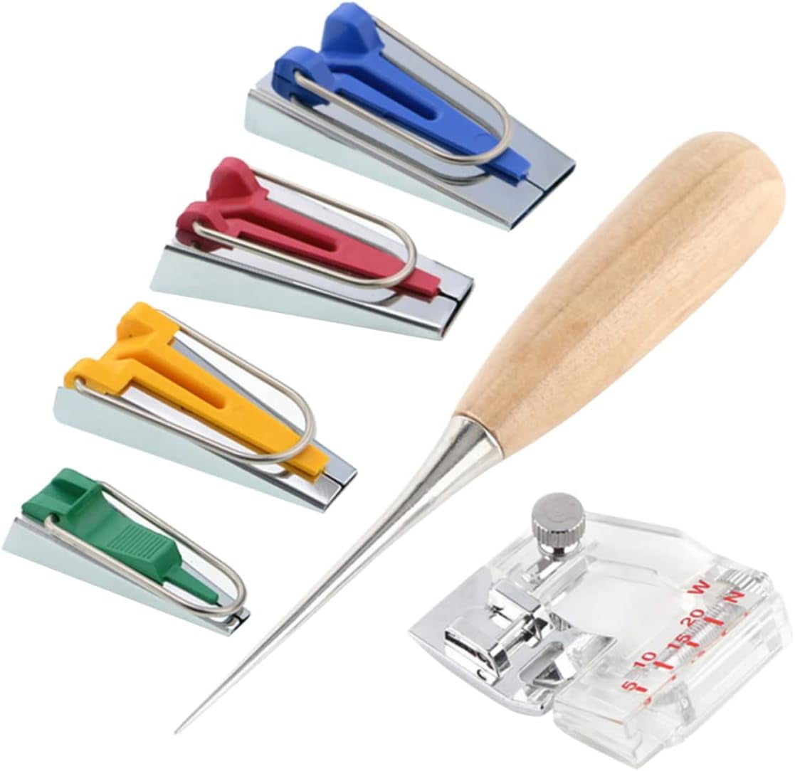 18 Pcs Binding Tape Maker Multipurpose Tool Quilting Tool Kit Cat ...