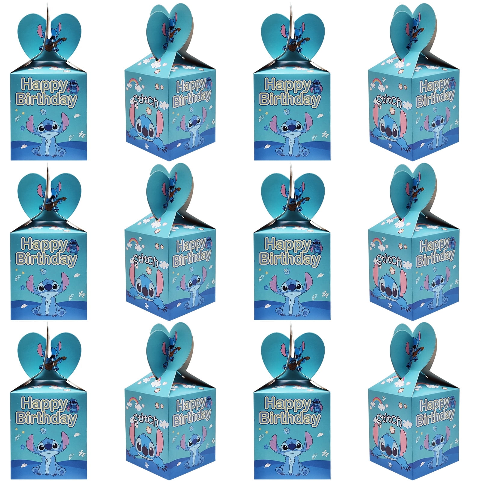 18 Pcs Birthday Party Candy Boxes, Paper Gift Box Birthday Goodie Treat ...