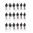 18 Pcs Black Universal Instant Fix Zipper Repair Replacement Zip Slider ...