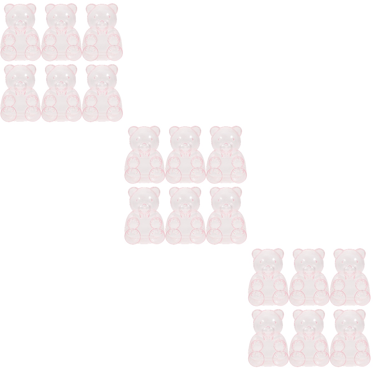 18 Pcs Candy Box Candy Gifts Gift Boxes Clear Bear Shape Boxes for ...