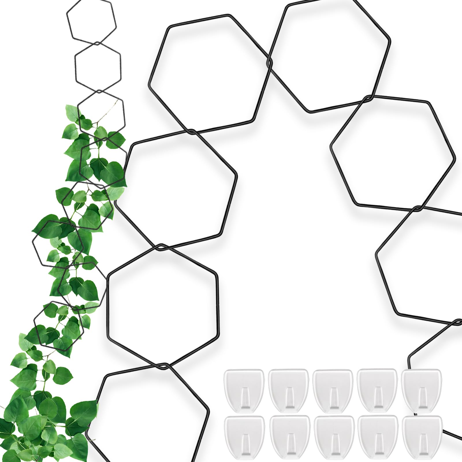 18 Pcs Chain Trellis for Climbing Plants - Indoor Outdoor Trellis for ...