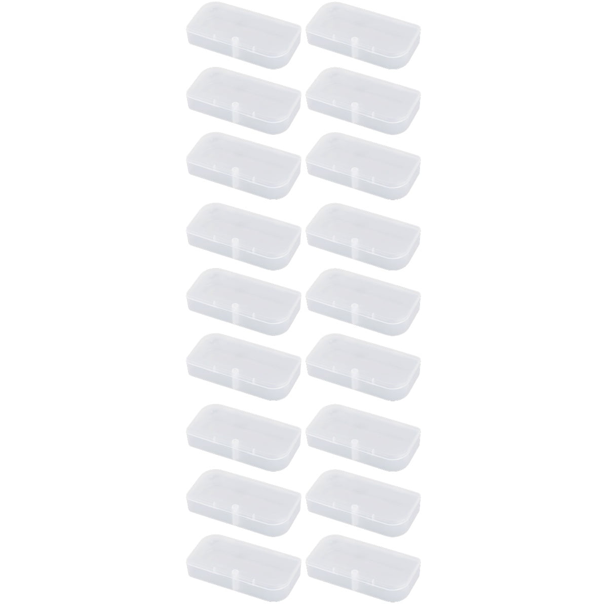 18 Pcs Clear Plastic Box Parts Storage Case Storage Collection ...