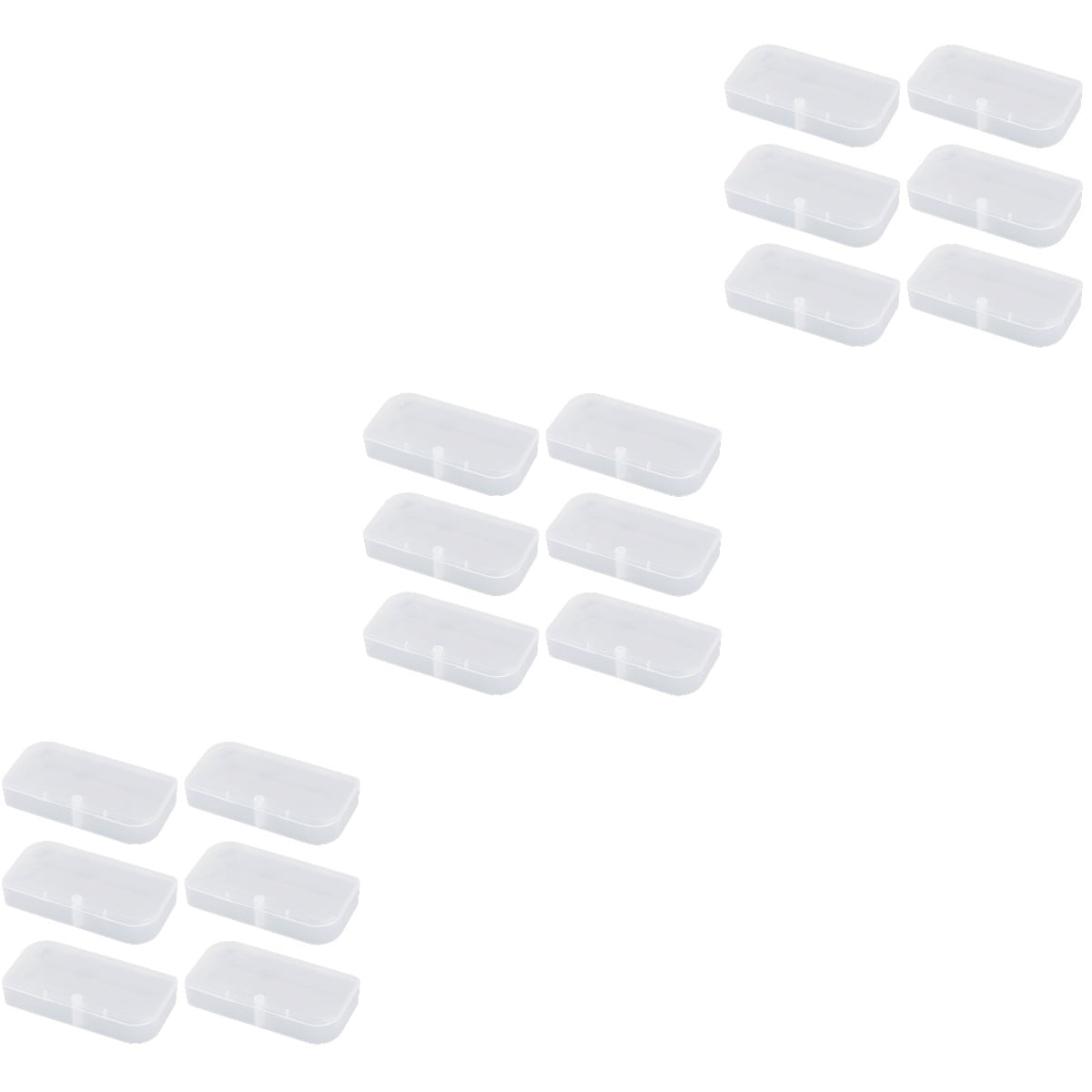 18 Pcs Clear Plastic Box Parts Storage Case Storage Collection ...