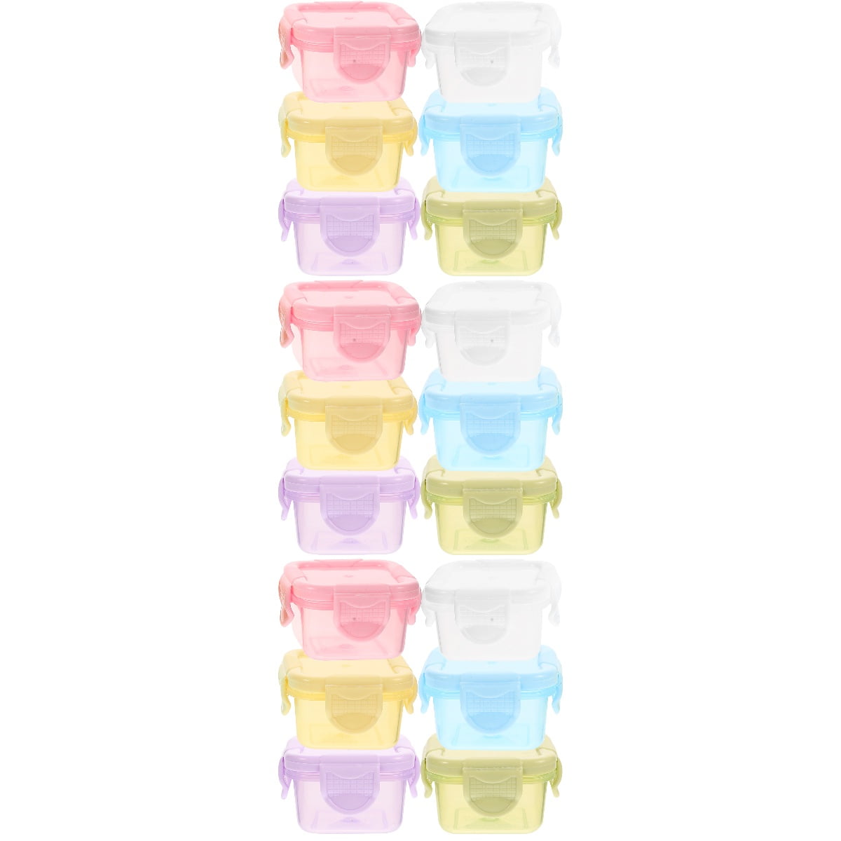 18 Pcs Condiments Containers Cups Travel Food with Lids Storage Snack ...