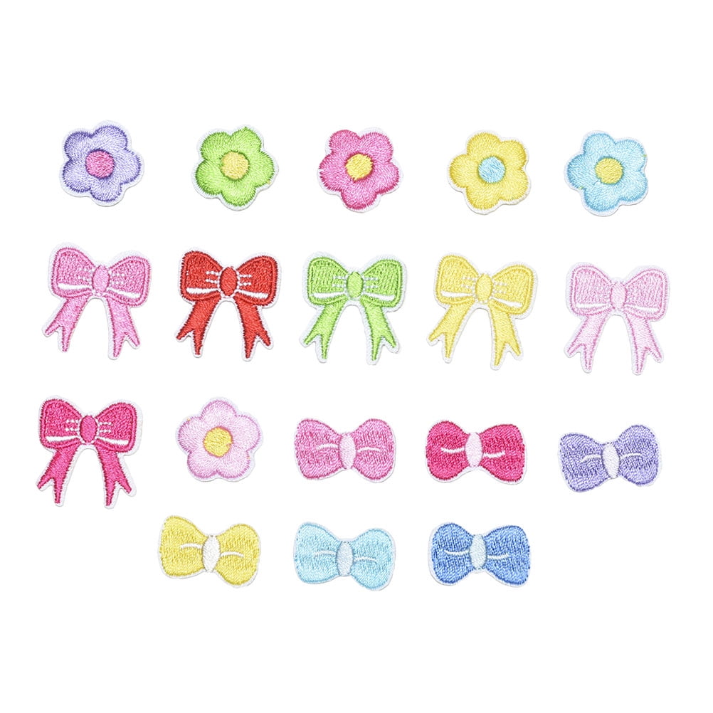 18 Pcs Cute Cartoon Cloth Sticker Clothing Patches Applique Embroidered ...