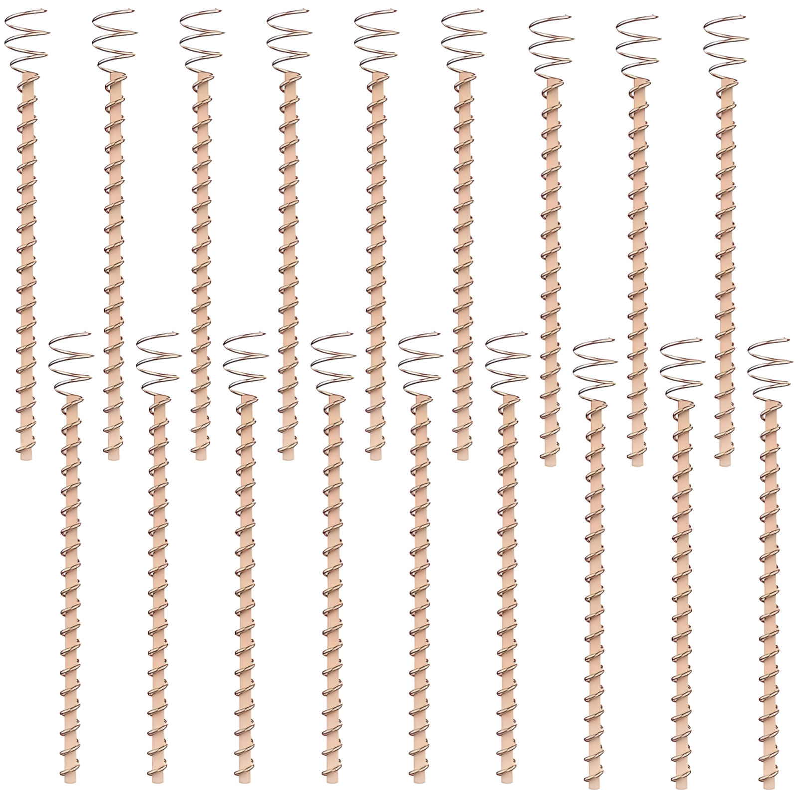 18 Pcs Electroculture Copper Garden Stakes, 43 cm/16.9 in Copper Wire ...
