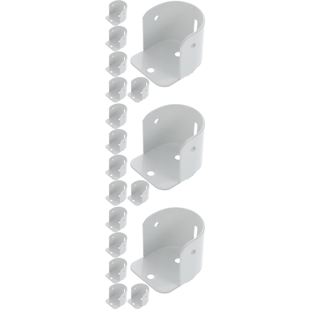 18 Pcs Flange Seat Closet Brackets Curtain Rod Rods Shower Holder for ...