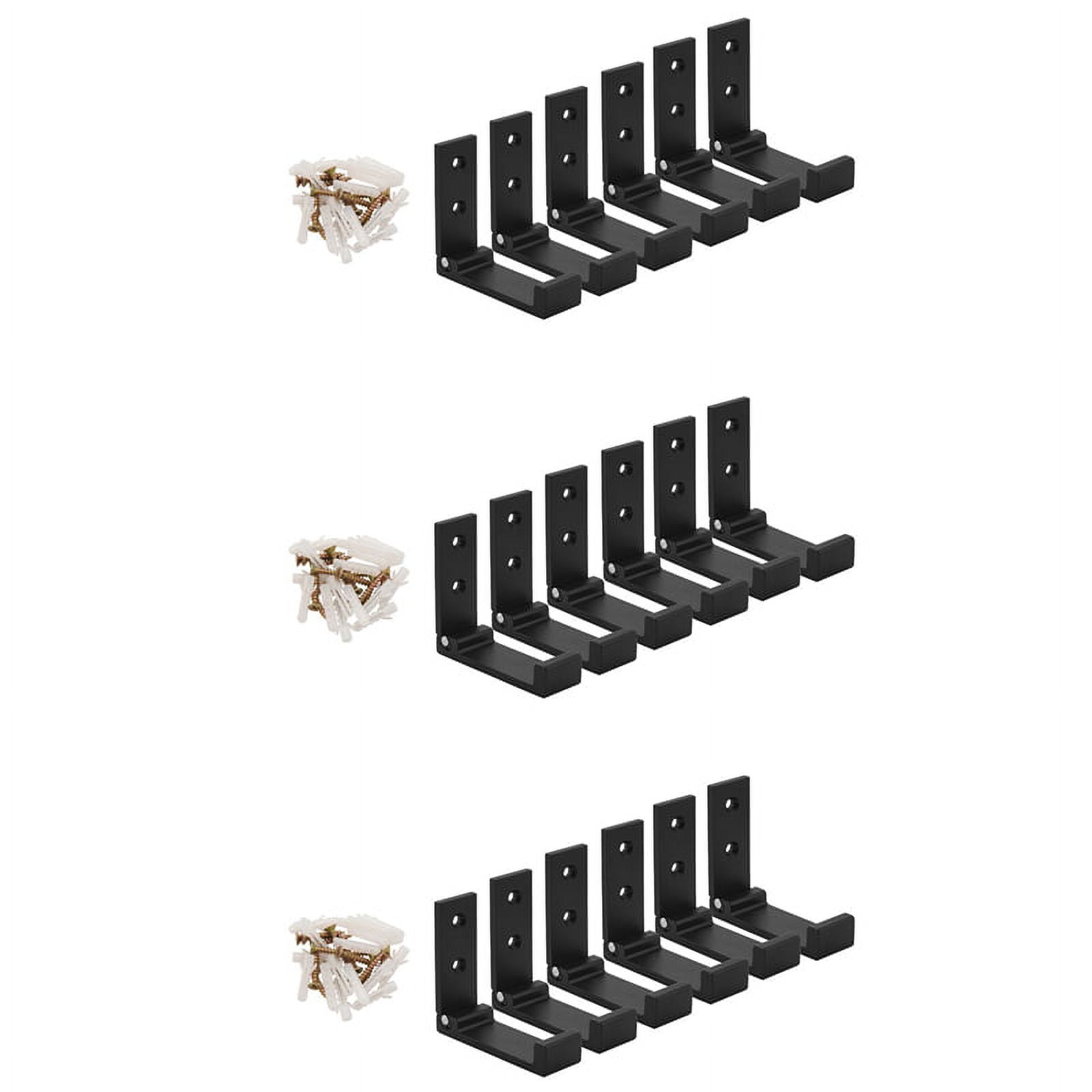 18 Pcs Folding Jacket Hook Space Metal Towel Hook Wall Mount ...
