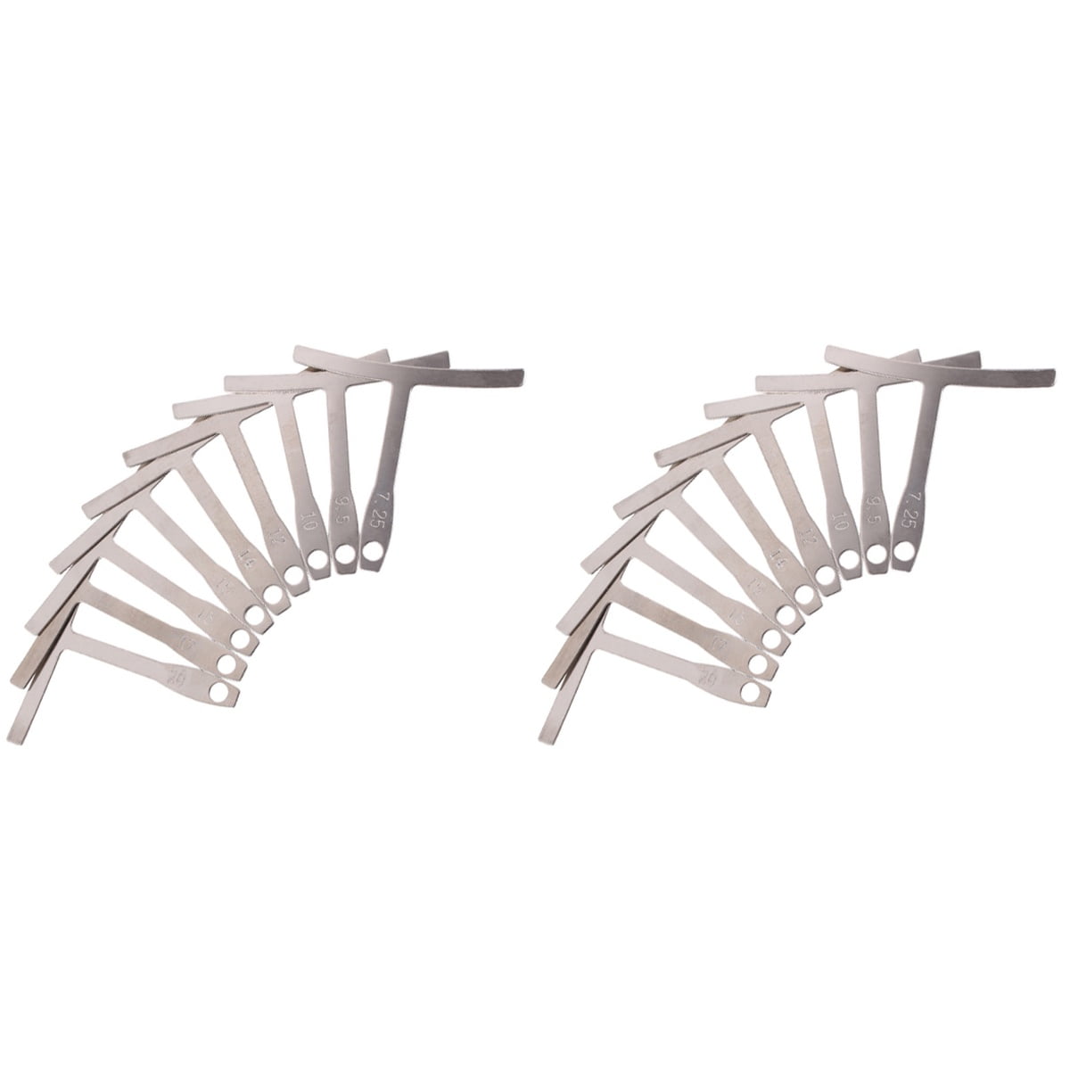 18 Pcs Guitars Measuring Calipers for Neck Fingerboard Ruler Radius ...