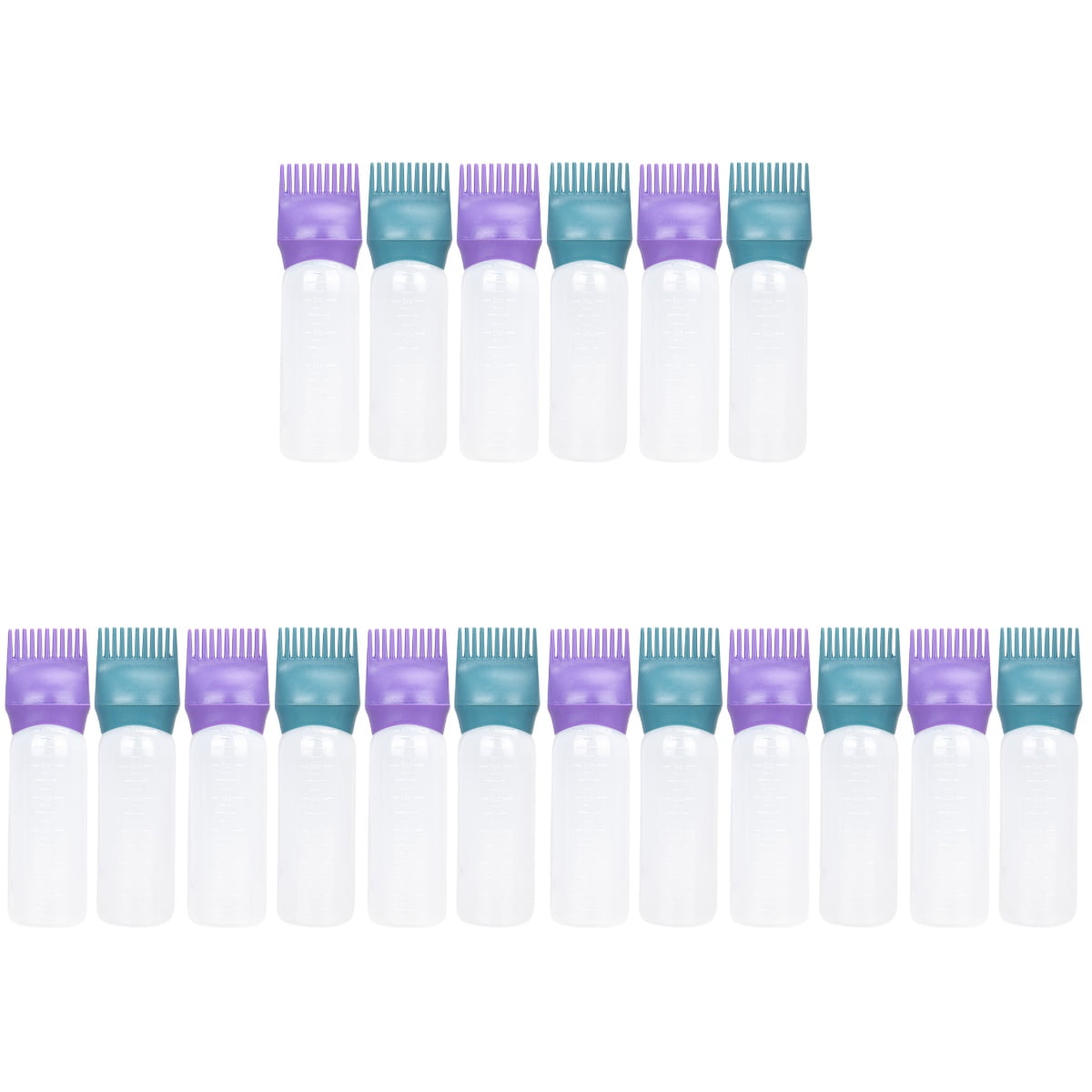 18 Pcs Hair Dye Bottle Combs Root Bottle Comb Root Bottle Applicator ...