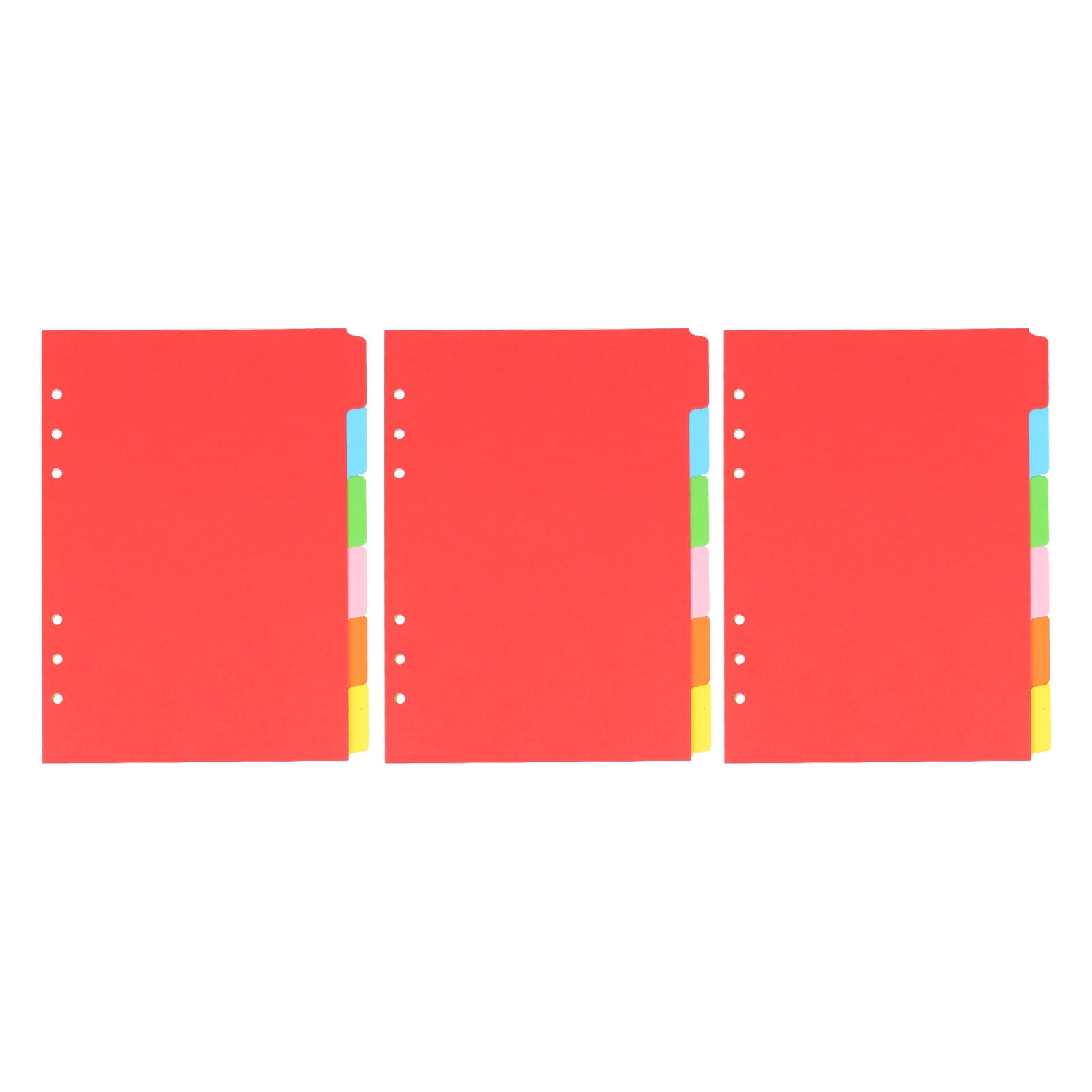 18 Pcs Index Cards Binder Clips A5 Dividers Page Separator Size Lables ...