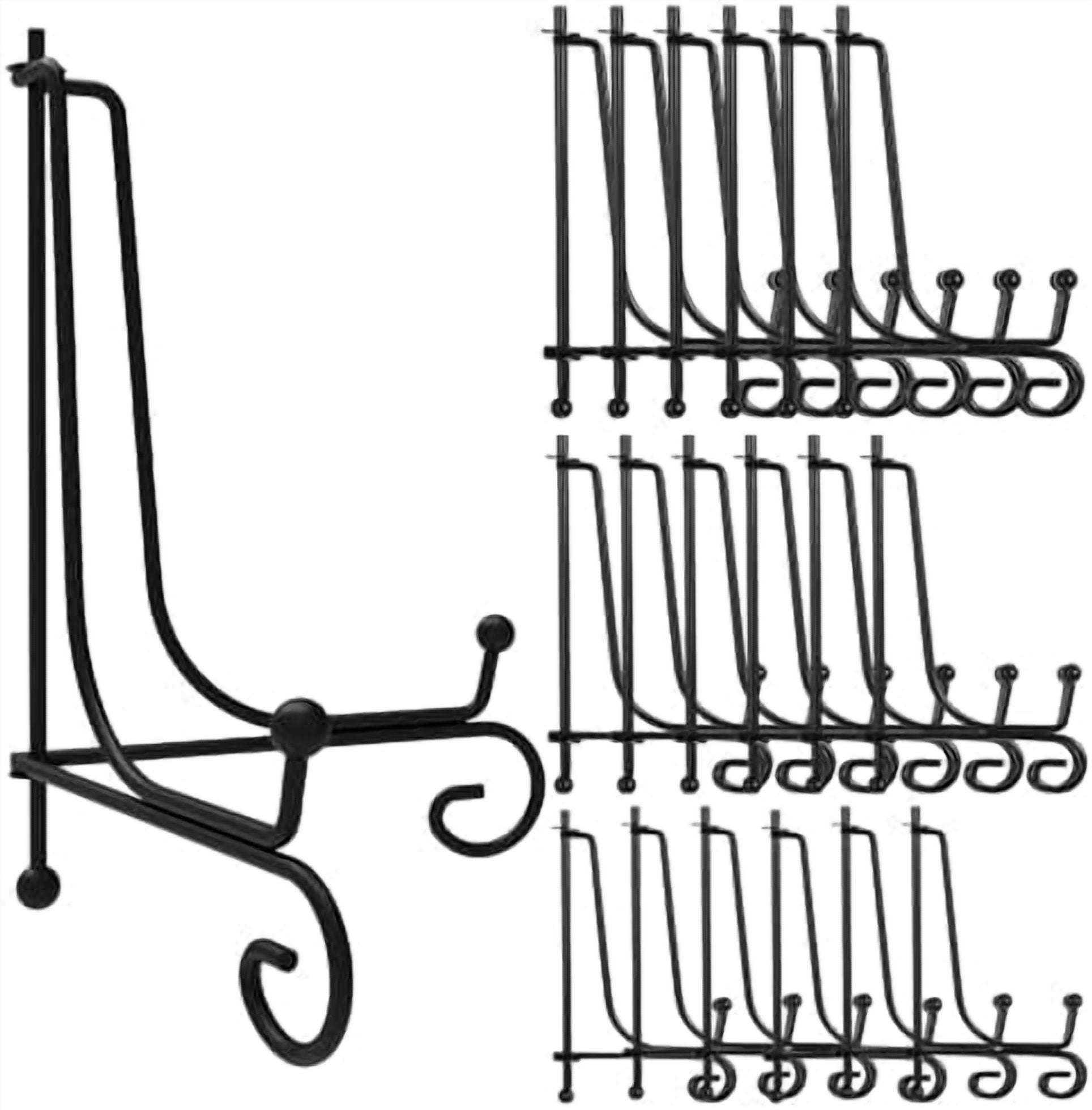 18 Pcs Iron Display Stand, 4, 6, 8 Inch Plate Picture Photo Stand for ...