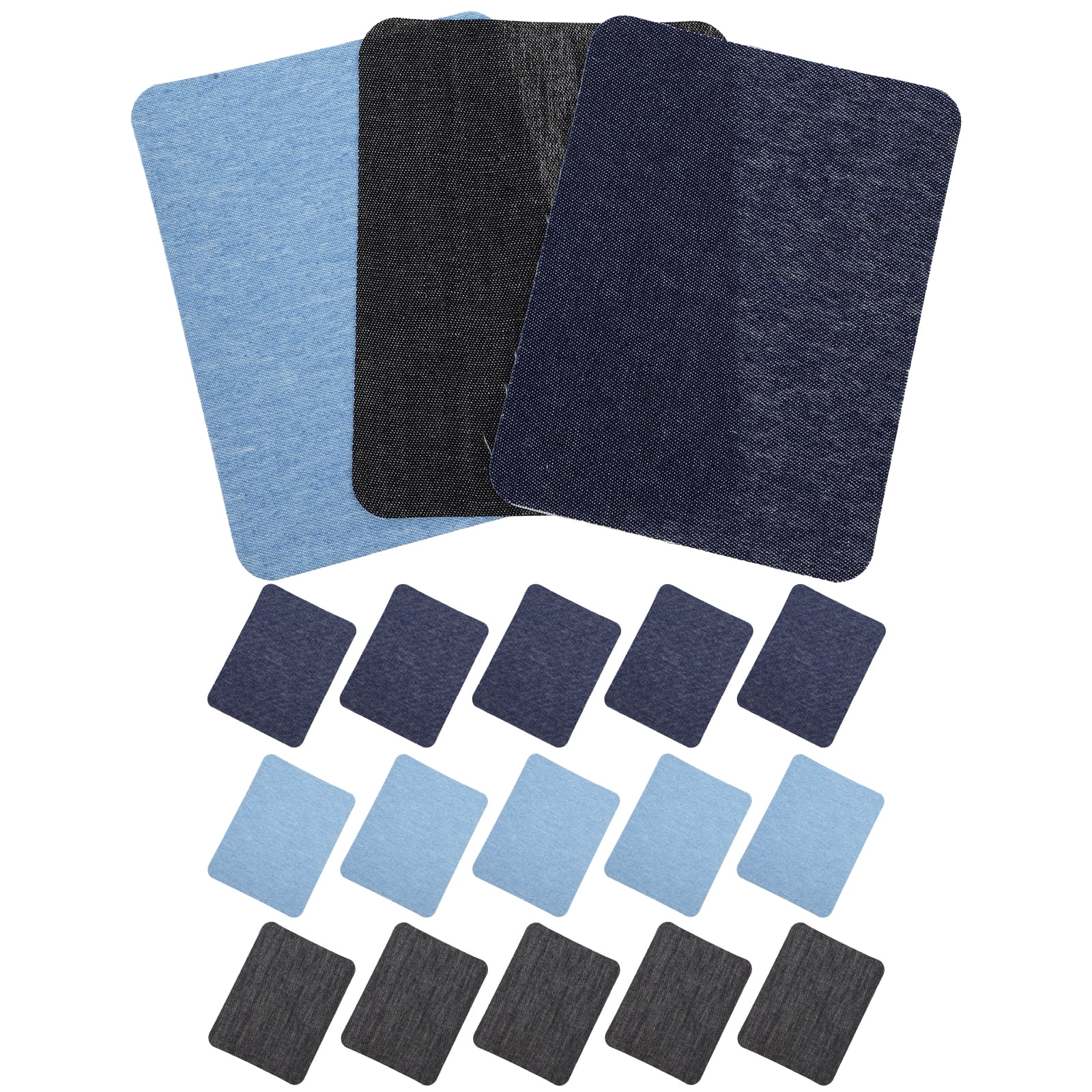 18 Pcs Iron on Denim Patches Patch for Clothes Denim Patches for Jeans ...