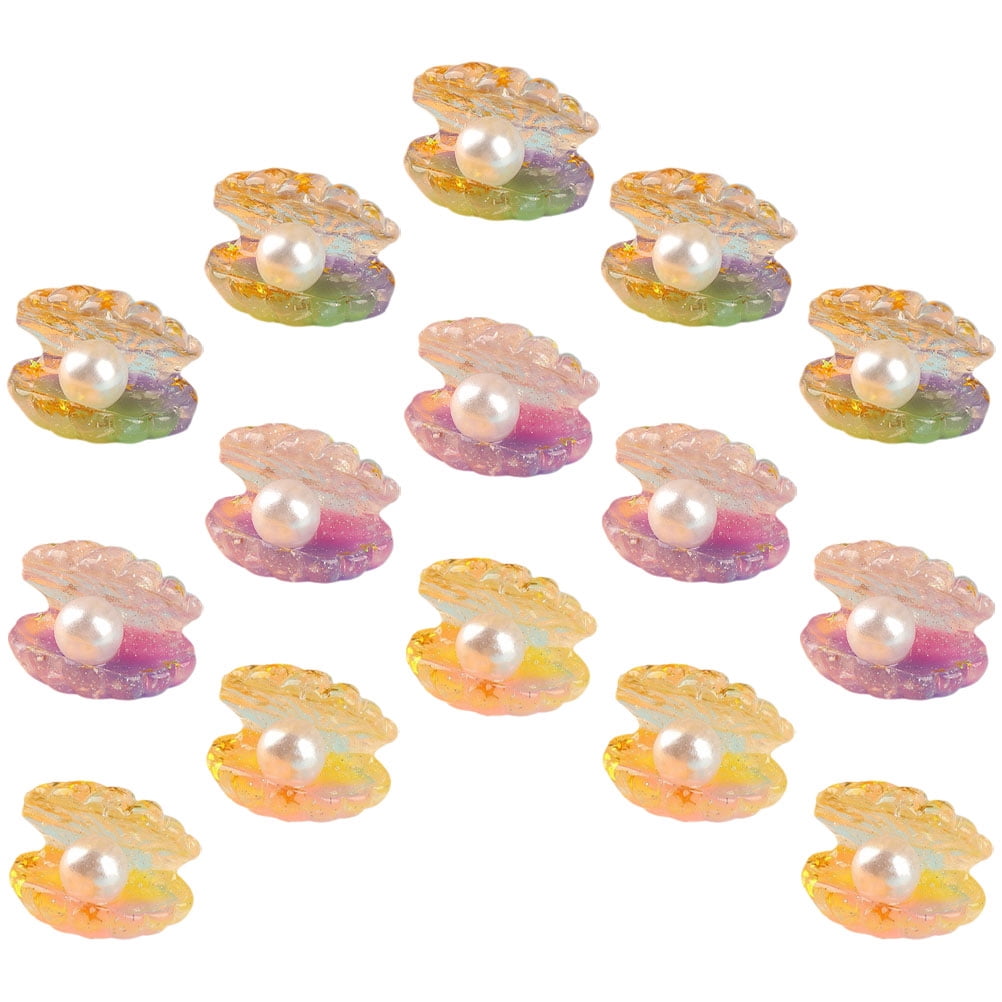 18 Pcs Luminous Pearl Shell Toy Shell Statue Aplenty Glow in The Dark ...