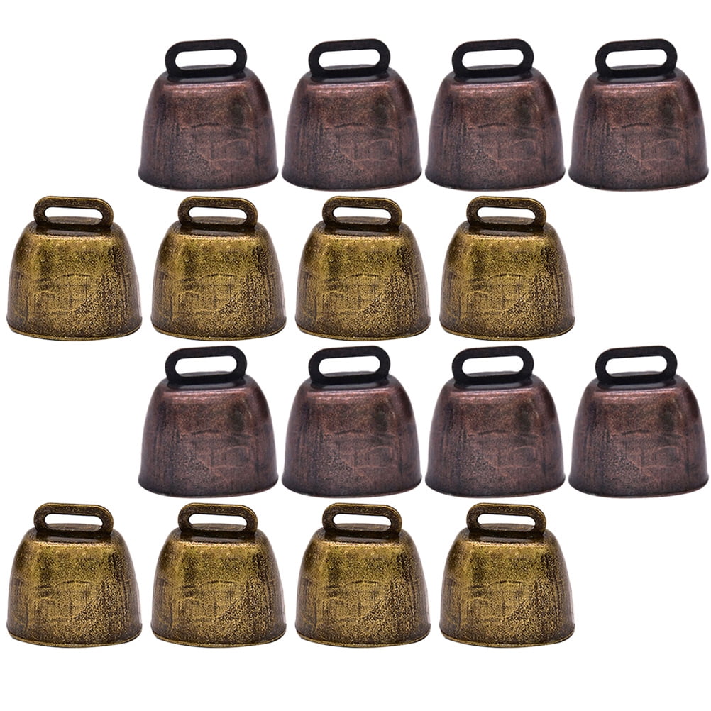 18 Pcs Metal Cowbell Ornament Cattle Bells Doorbell Cattle Bell Pet ...