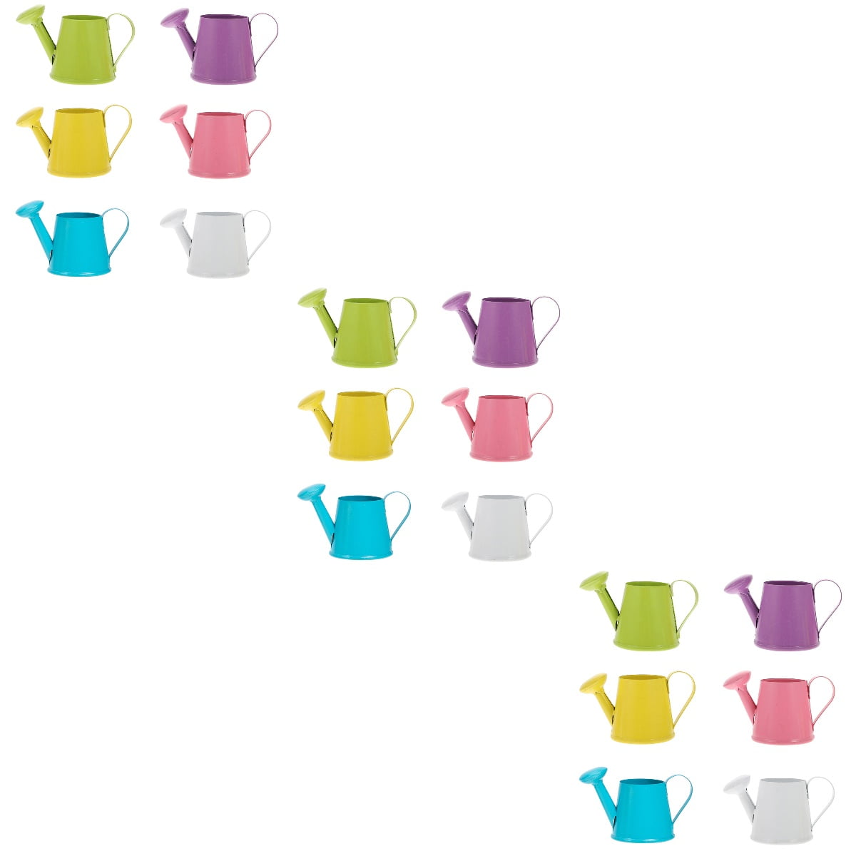 18 Pcs Mini Iron Watering Cans Fake Kettle Model Miniature Handheld ...