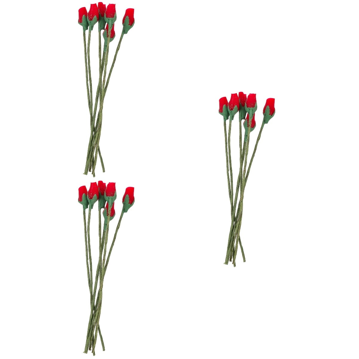 18 Pcs Mini Rose Buds Mini House Decorations DIY Mini Flower Buds ...