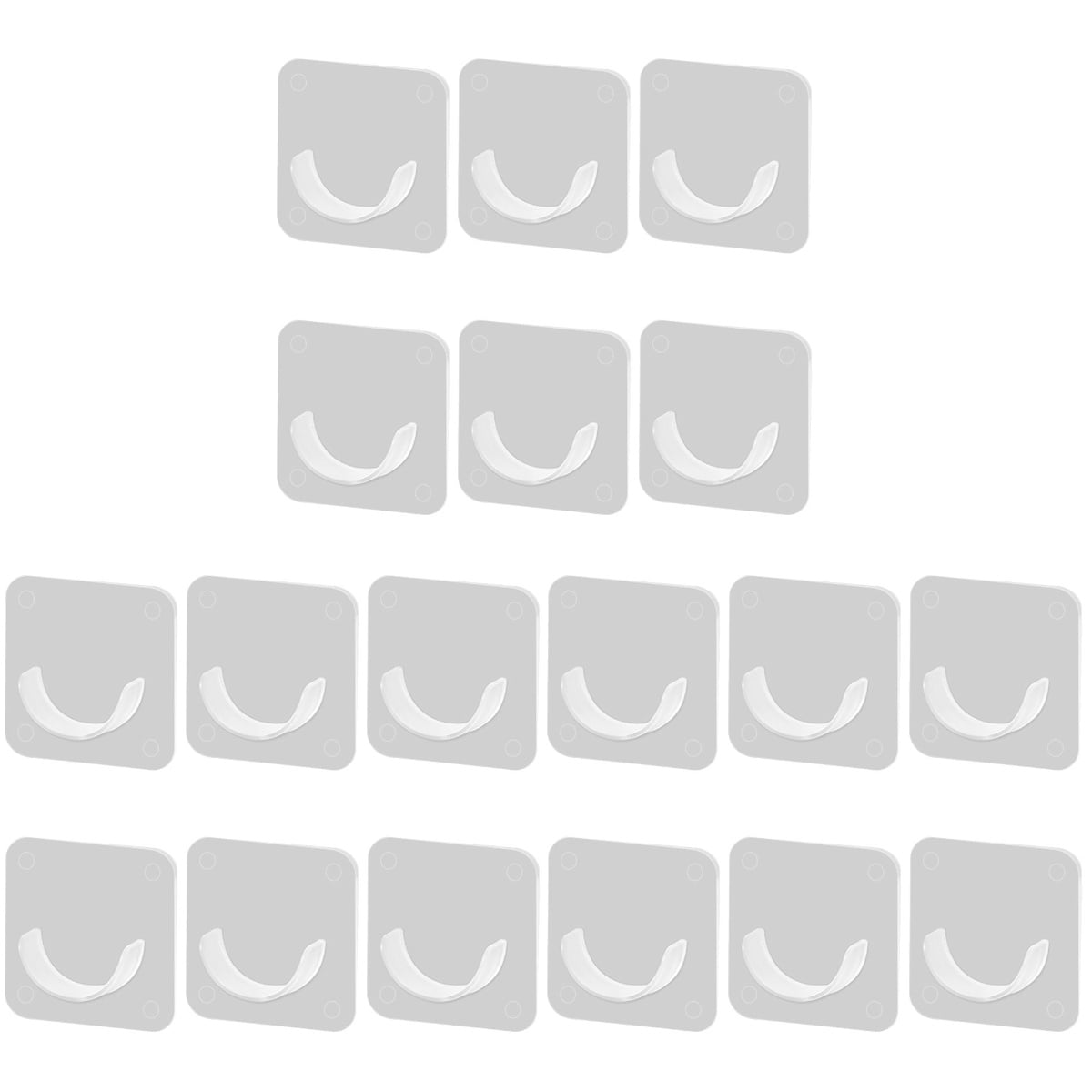 18 Pcs Nail-Free Pole Bracket Shower Curtain Holder Rod Racks Retainer ...