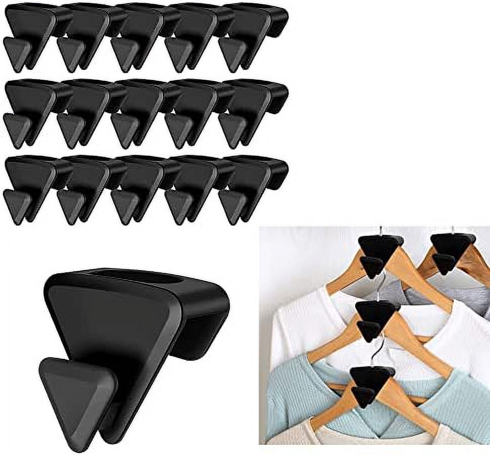18 Pcs New Space Triangles Hanger Hooks Clothes Connector to Create Up ...