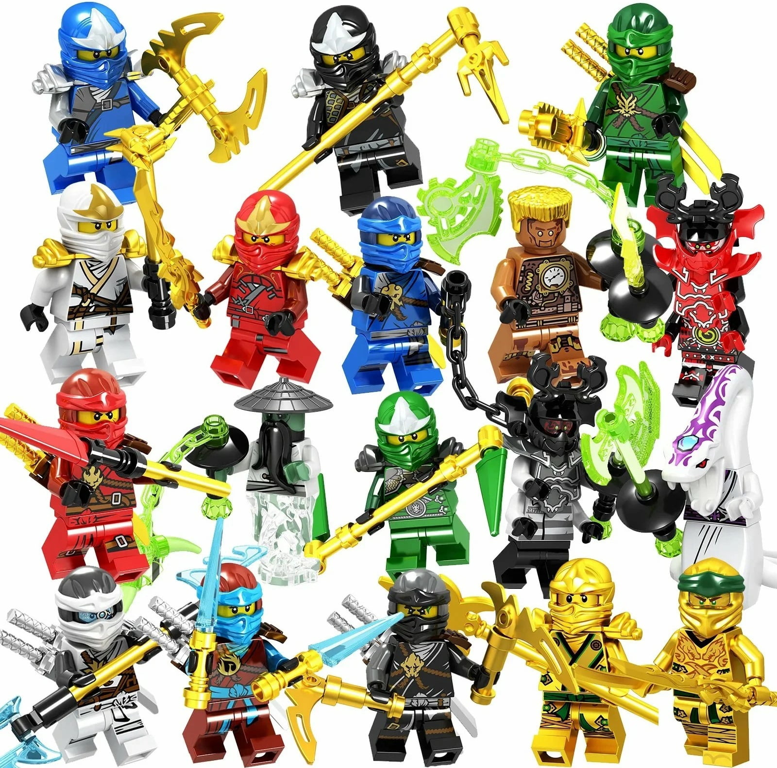 18 Pcs Ninjago Toys Building Block Set - Funny Ninjago Toys Building ...