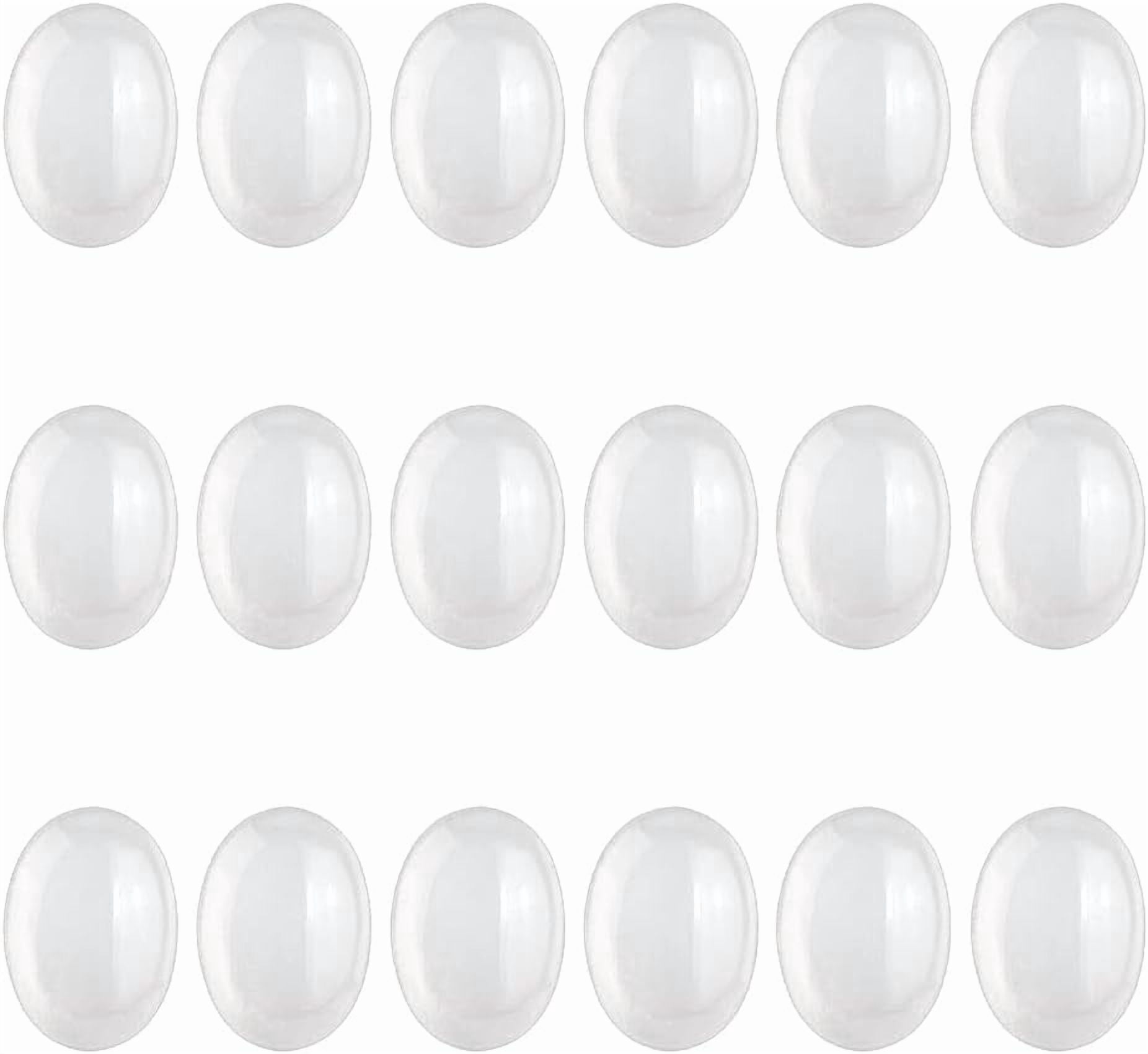 18 Pcs Oval Cabochon Gemstone 1x0.7x0.2 inch Opalite Oval Cab Cabochons ...