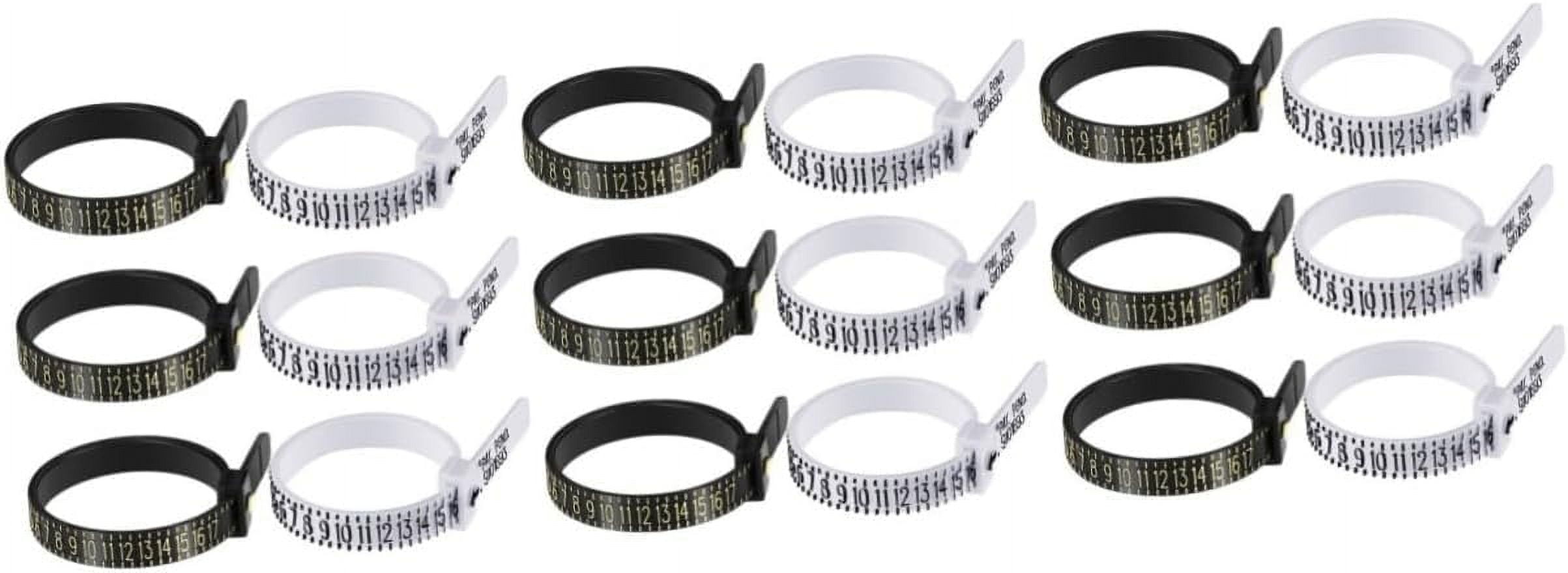 18 Pcs Rings Ring Gauge Sizer Ring Size Chart Merry Die Tool Measurer ...