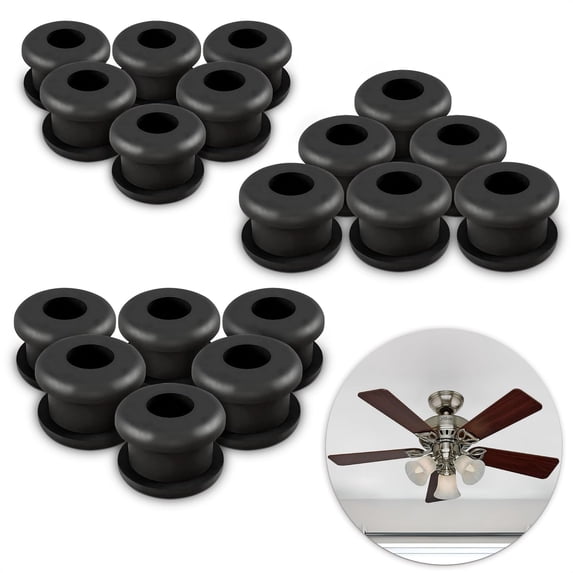 18 Pcs Rubber Grommet Kit for Ceiling Fan Parts - Grommets for Fan ...