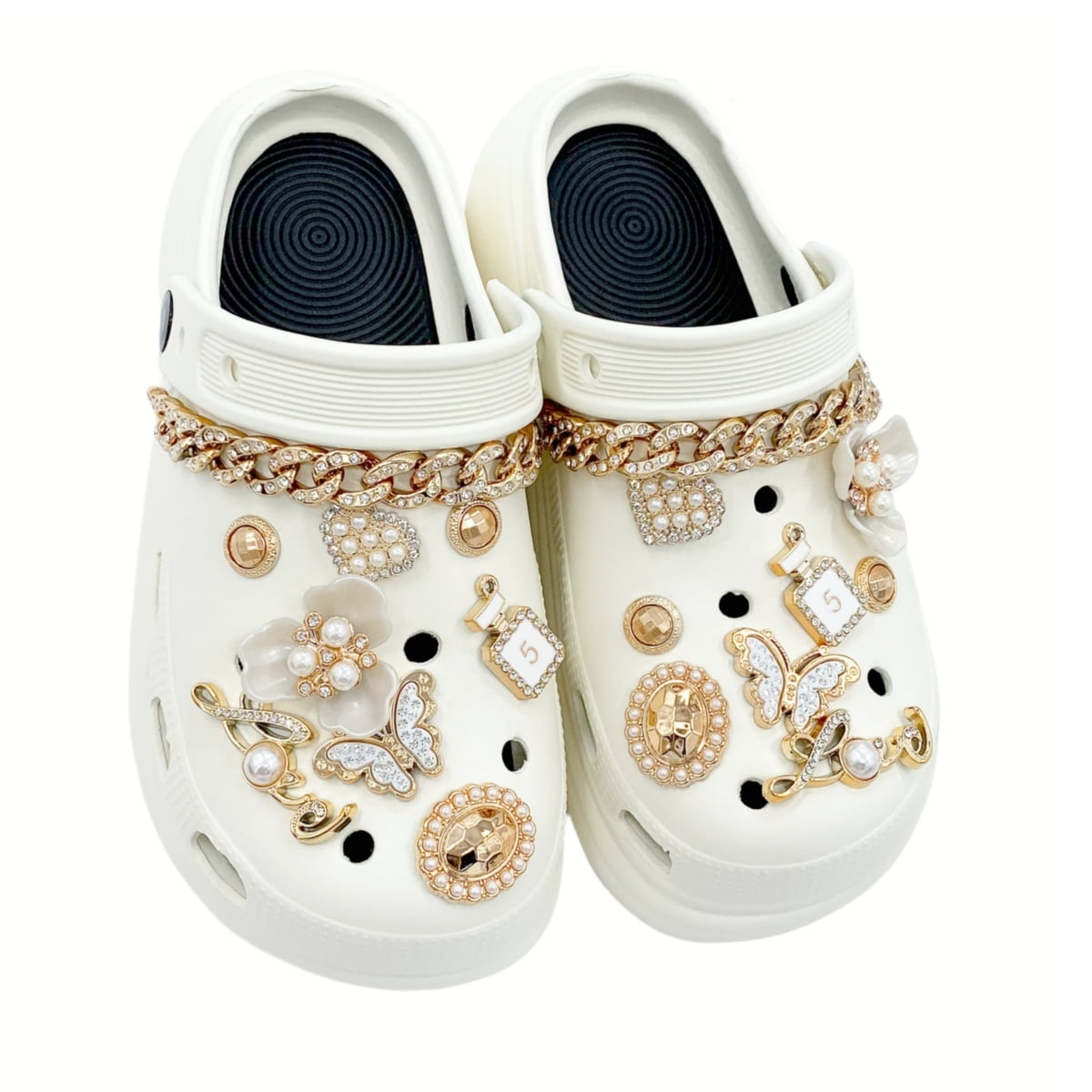 SRIVERVILL Shoe Charms for Crocs, Bling Resin Decorations, 18 Pcs with ...