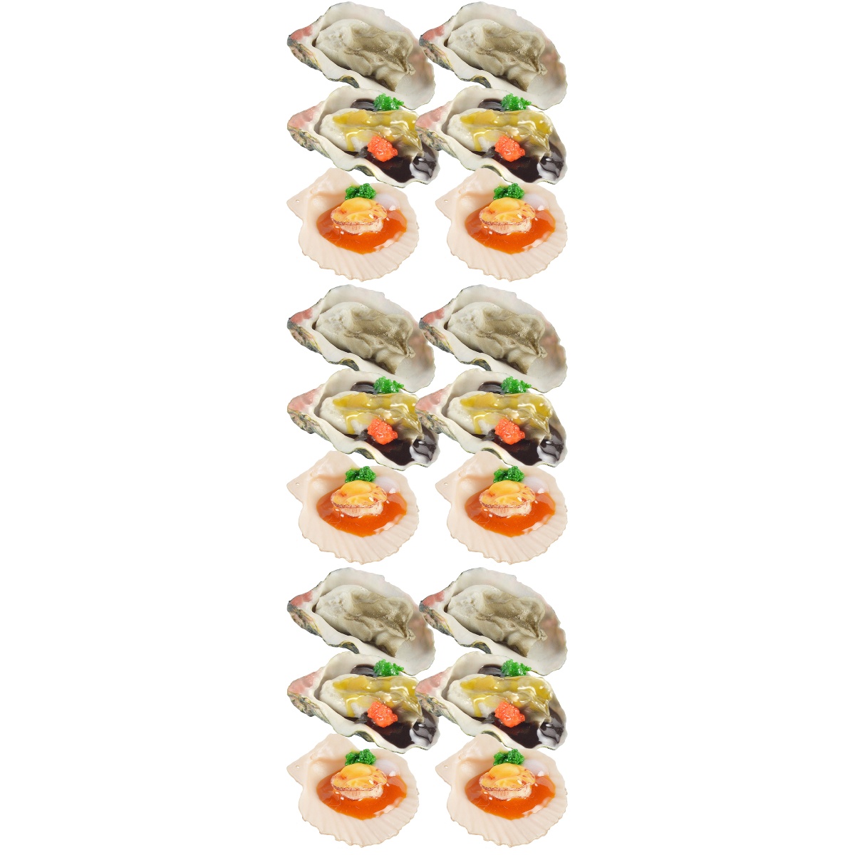 18 Pcs Simulation Food Model Realistic Seafood Pretend Model Kitchen ...