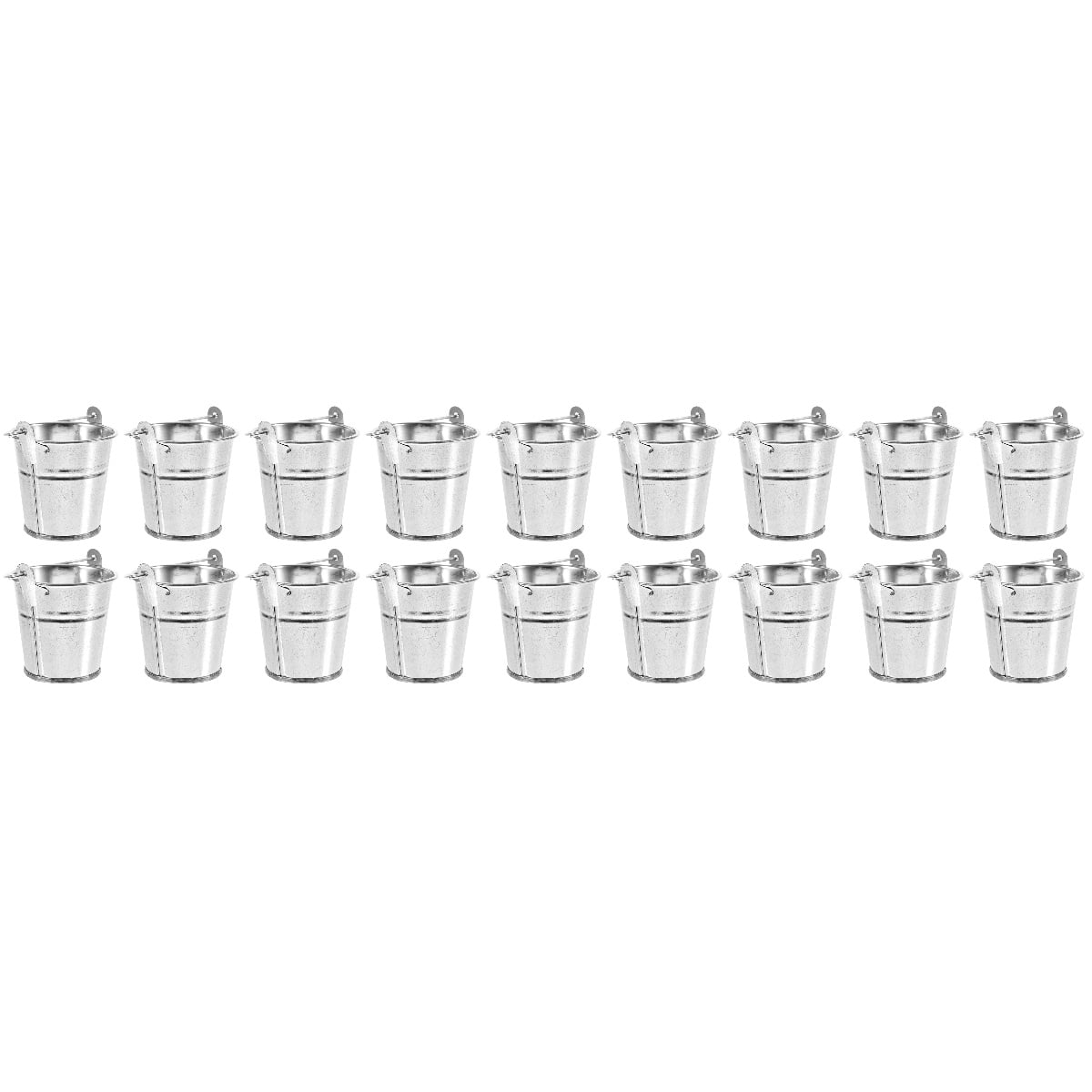 18 Pcs Small Metal Buckets Mini Buckets with Handles Miniature Dolls ...