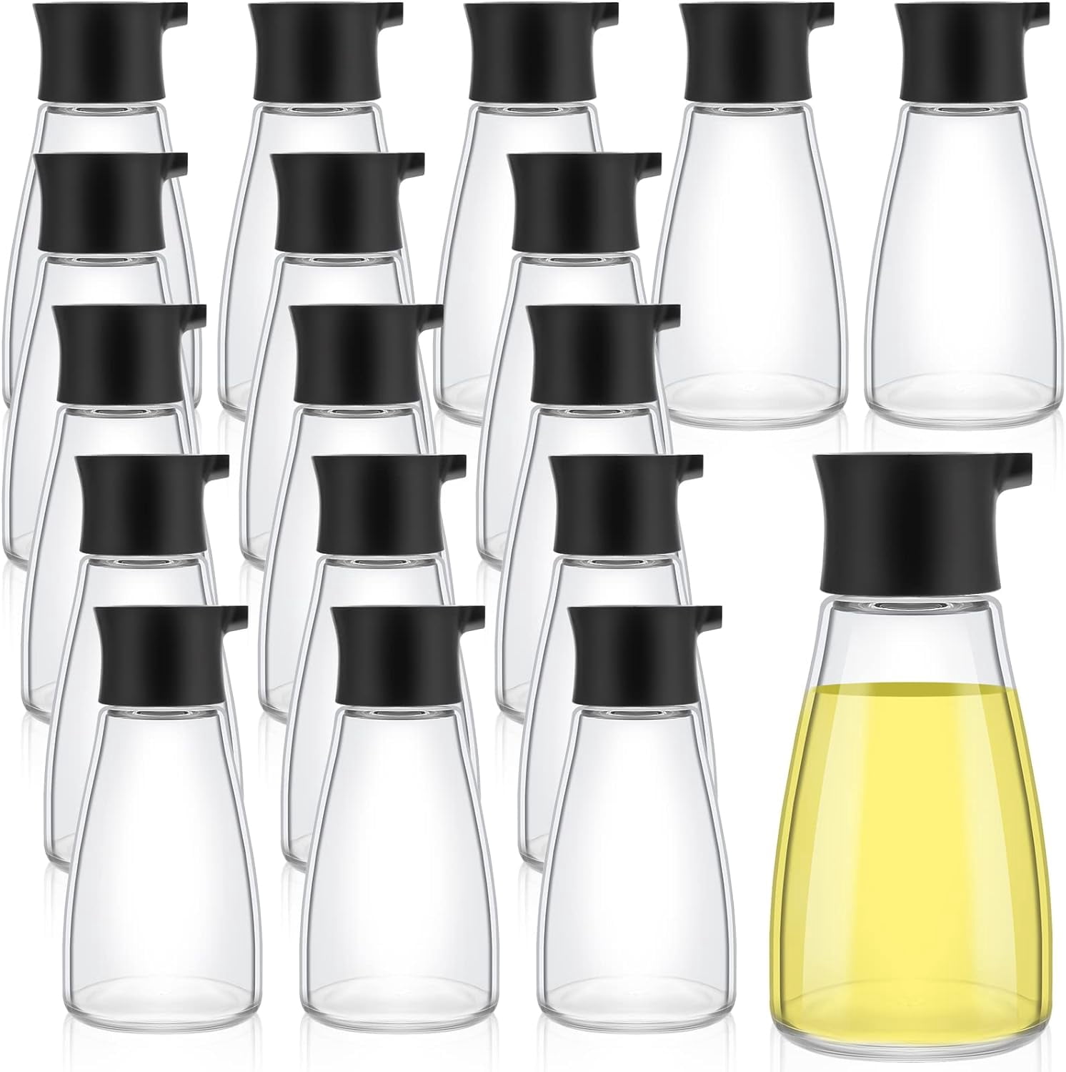 18 Pcs Soy Sauce Dispenser Leakproof Cruet Dispenser Set Small Sauce ...