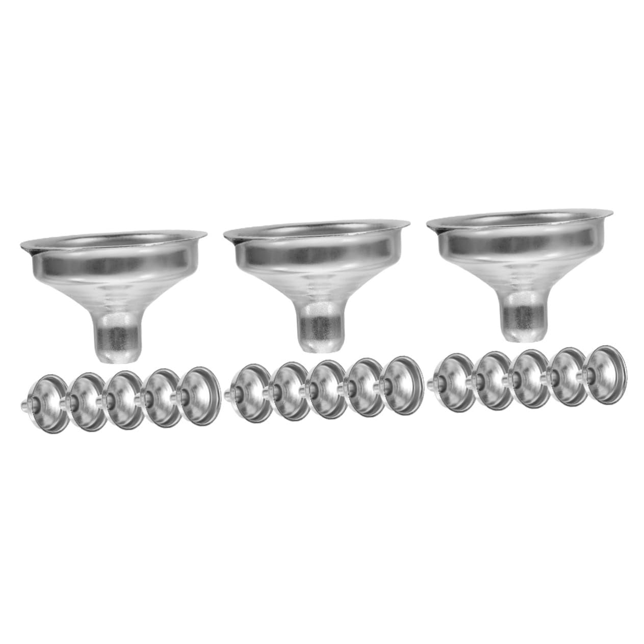 18 Pcs Stainless Steel Funnel Canning Pouring Bottle Swizzle Sticks ...