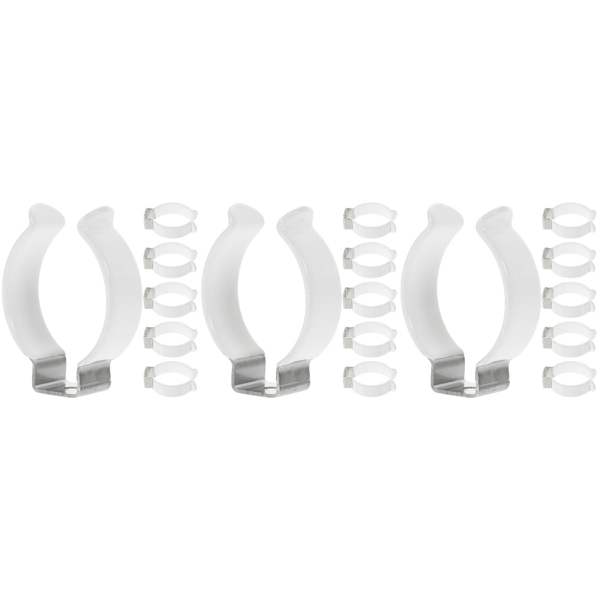 18 Pcs T12 Lamp Buckle Fluorescent Light Tube Holder U Clamps LED Tube ...