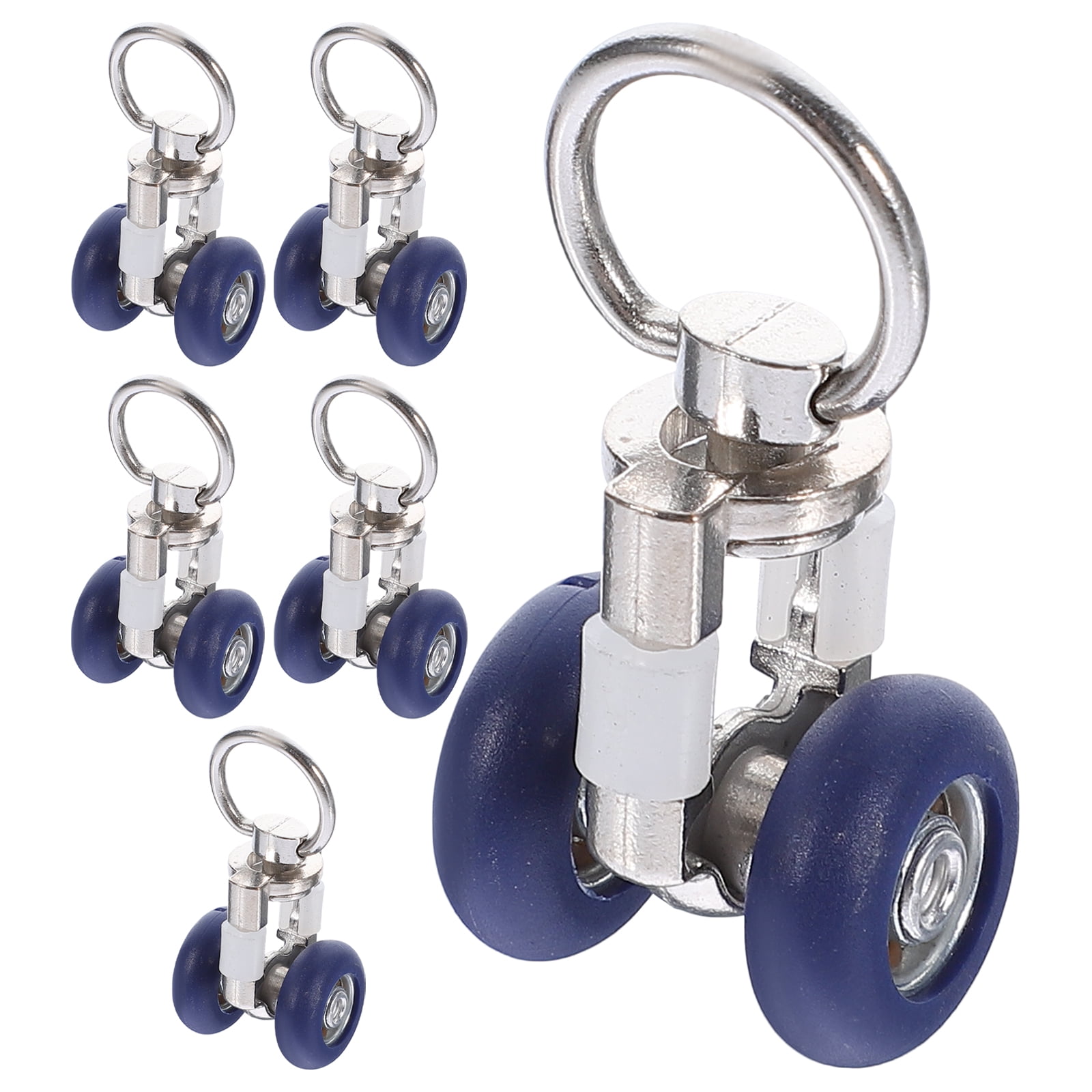 18 Pcs Track Pulley Roller Blinds Drapery Curtain Rollers Ceiling Track ...