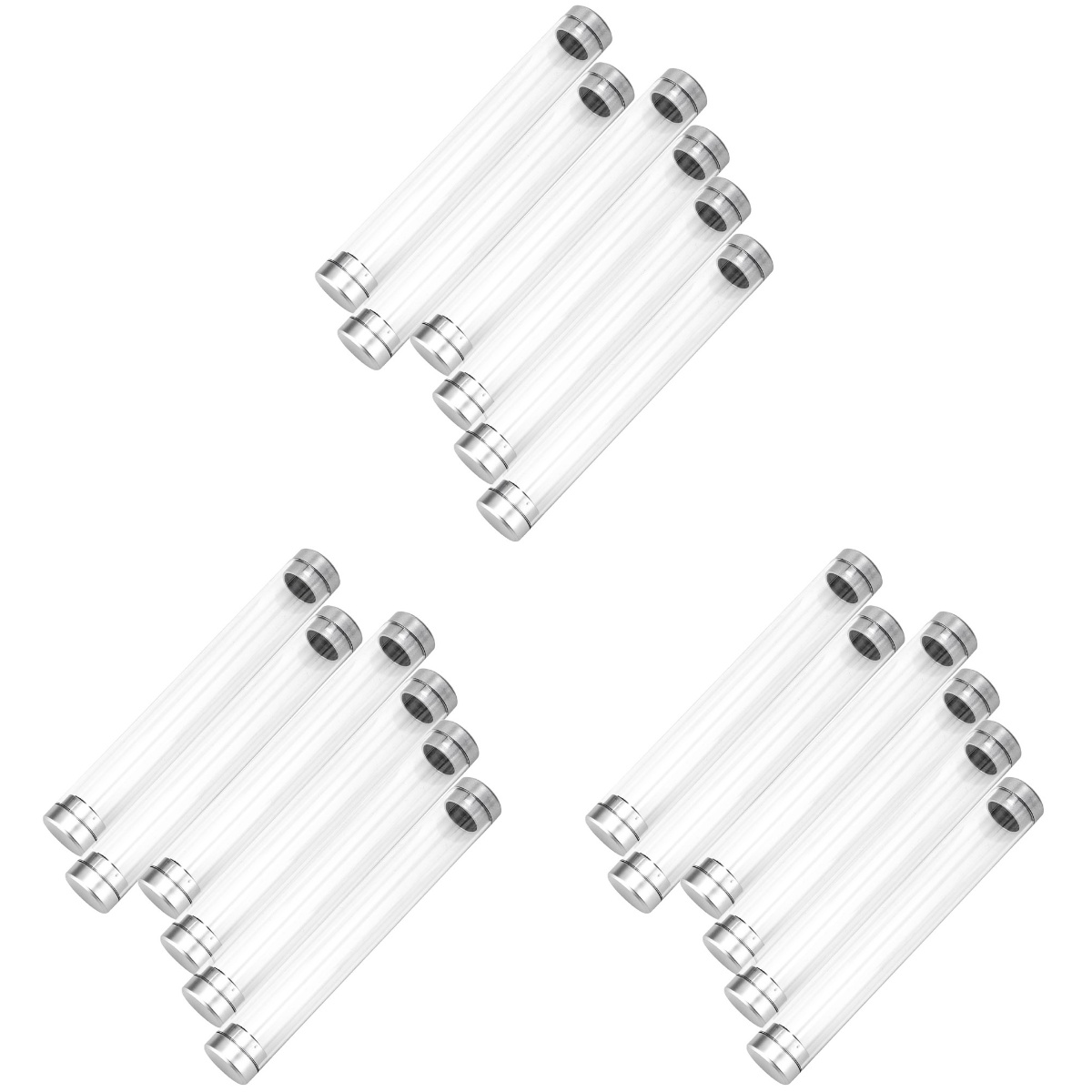 18 Pcs Transparent Pencil Case Holder Pens Containers Empty Coat Boxes ...