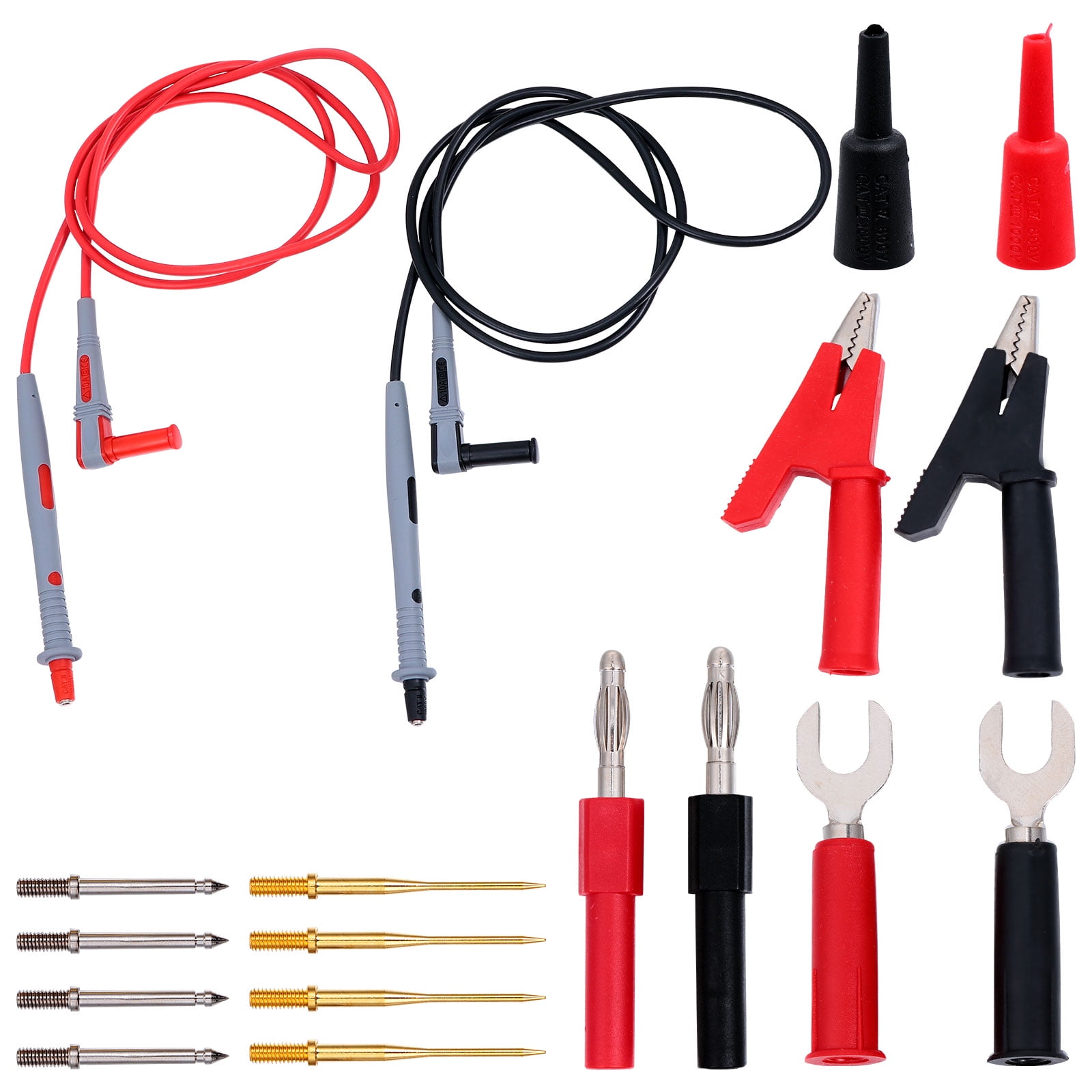 18 Pcs Volt Meter Leads for Voltage Circuit Tester Multimeter Test ...