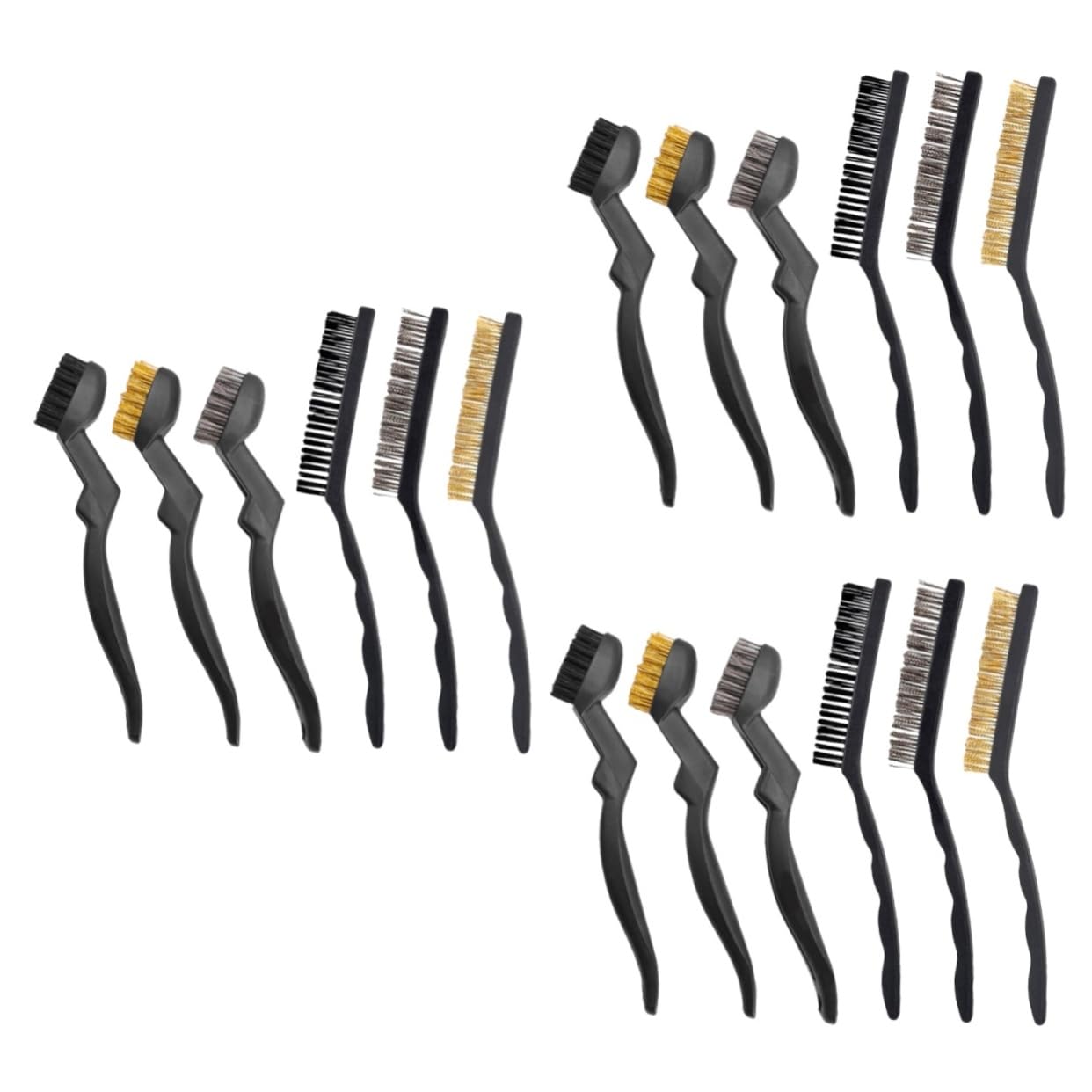 18 Pcs Wire Grip Brush Set Cleaning Tools Metal Cleaning Rust Mini ...