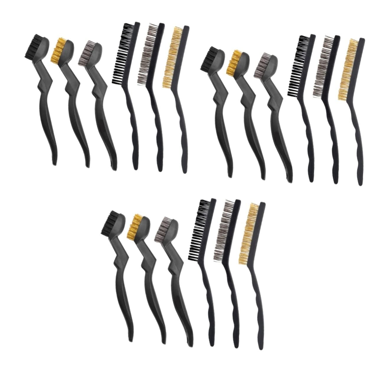 18 Pcs Wire Grip Brush Set Mini Welding Brush Rust Remove Brush Scratch ...