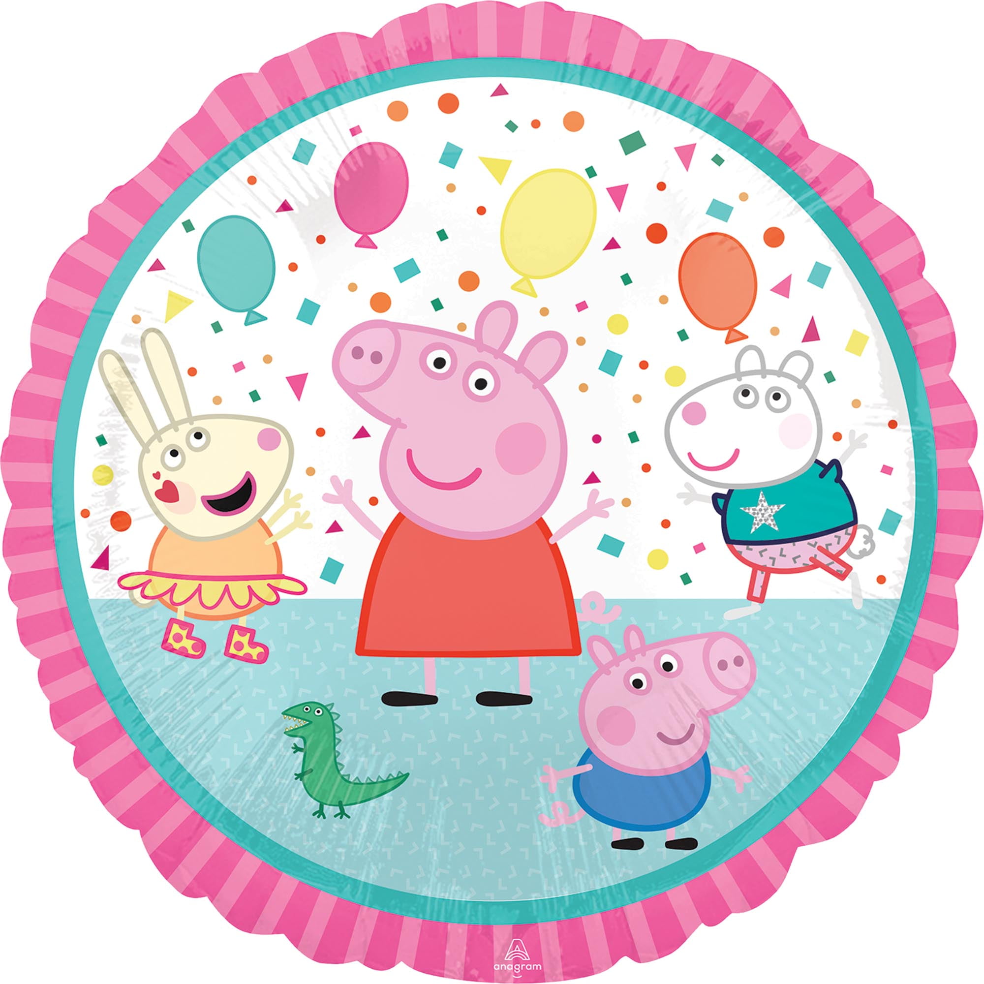 18" Peppa Pig Foil Balloon - Walmart.com