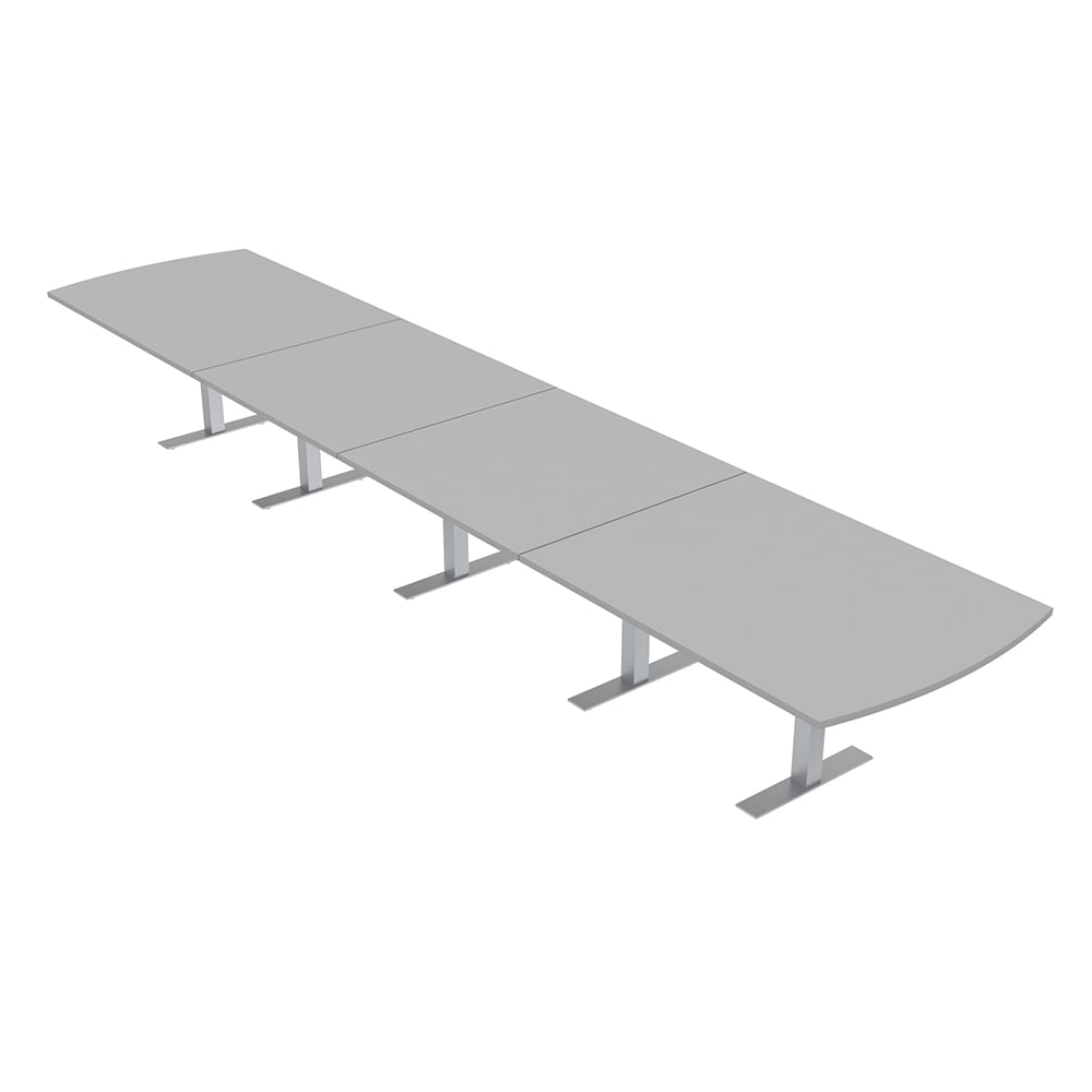 18 Person Arc Rectangle Modular Meeting Table Metal T-Bases w/Electric - Walmart.com