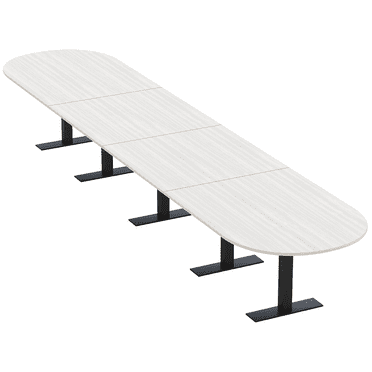 8 Person Rectangular Conference Table Metal Bases Power And Data Units ...