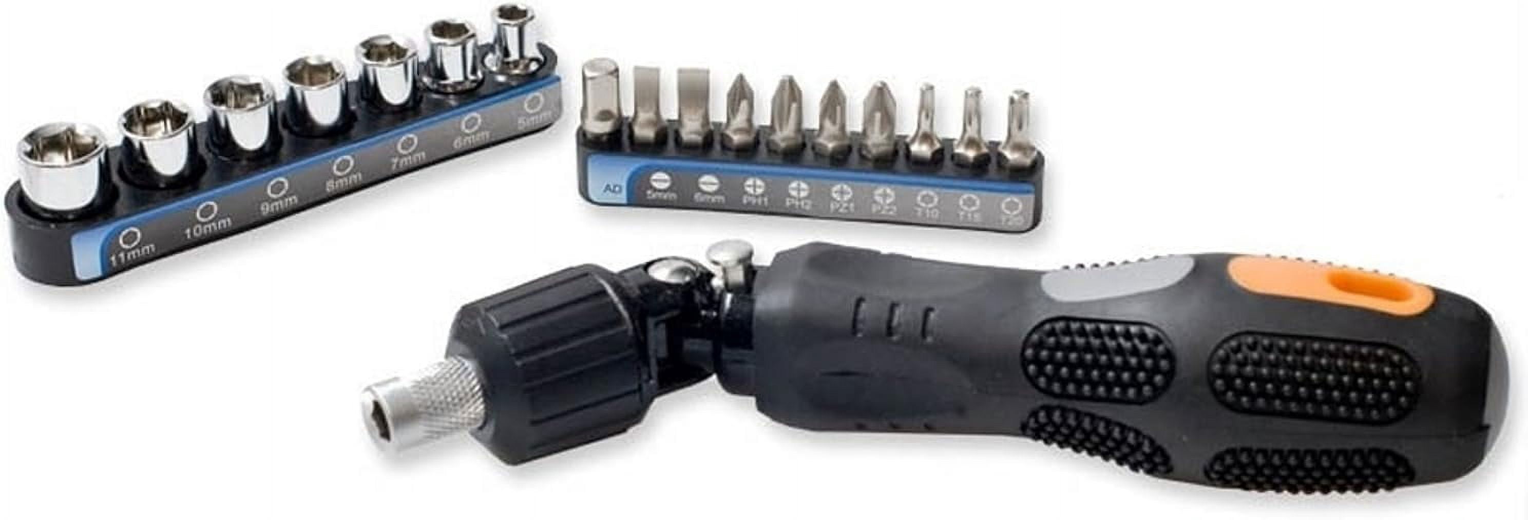 18-Piece 2-in-1 Design Ratchet and Driver Tool Kit - Walmart.com