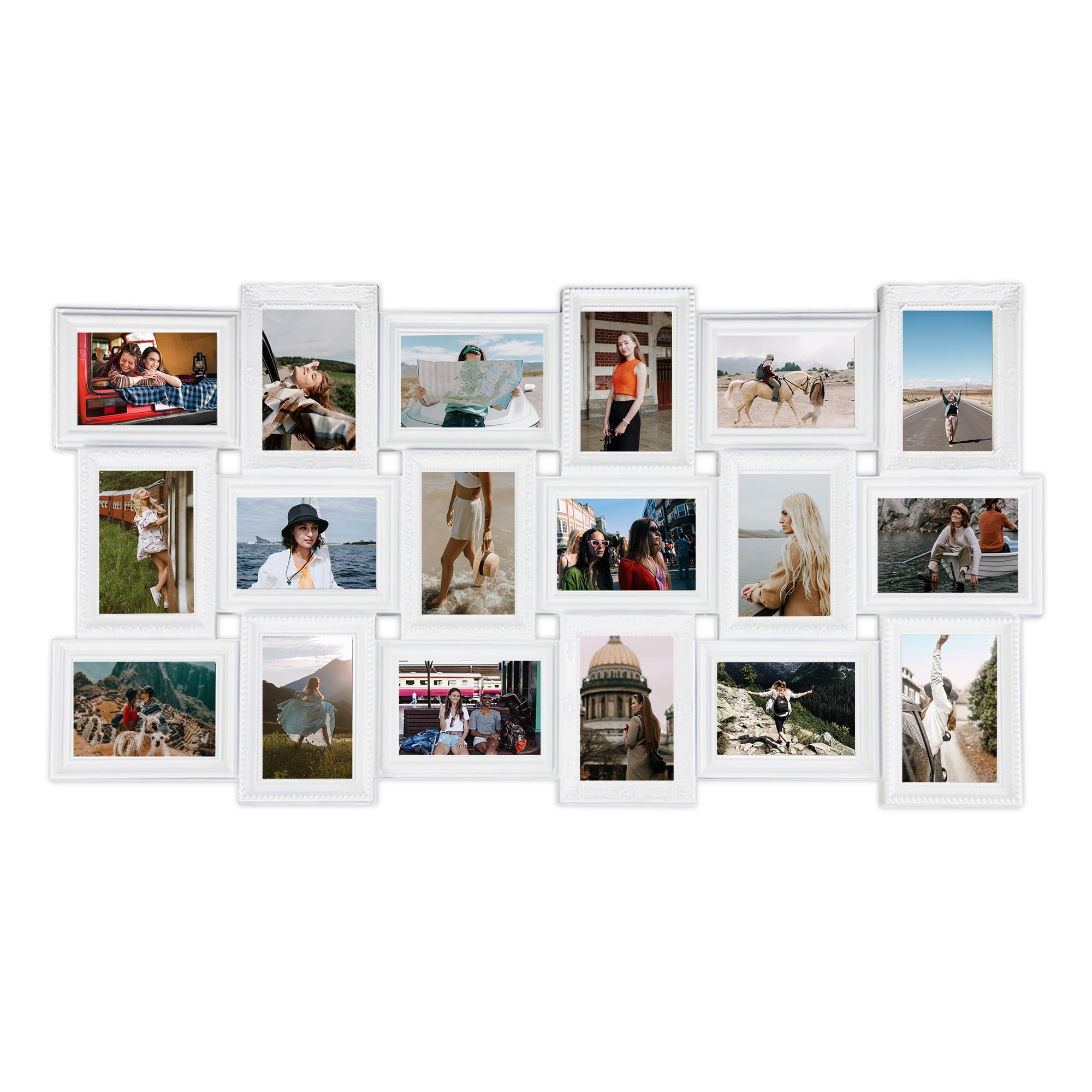 Walmart 18-Piece Classic White Photo Frame Set, 4x6 inch, Vertical ...